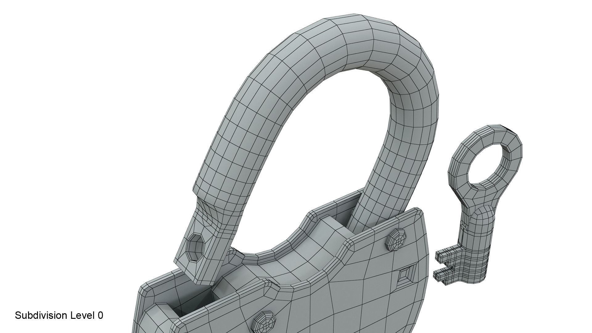Padlock 3D model | CGTrader