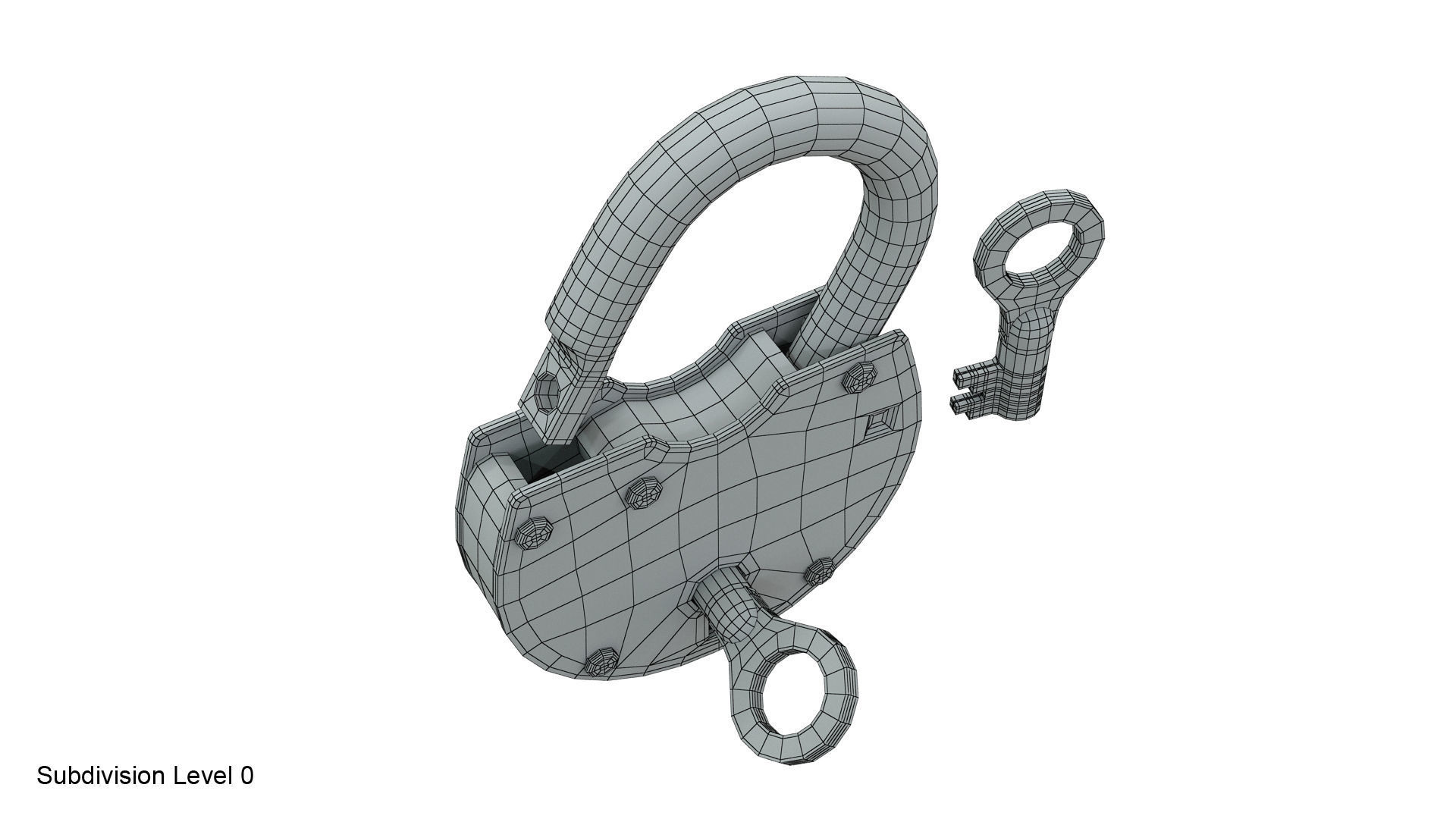 Padlock 3D model | CGTrader