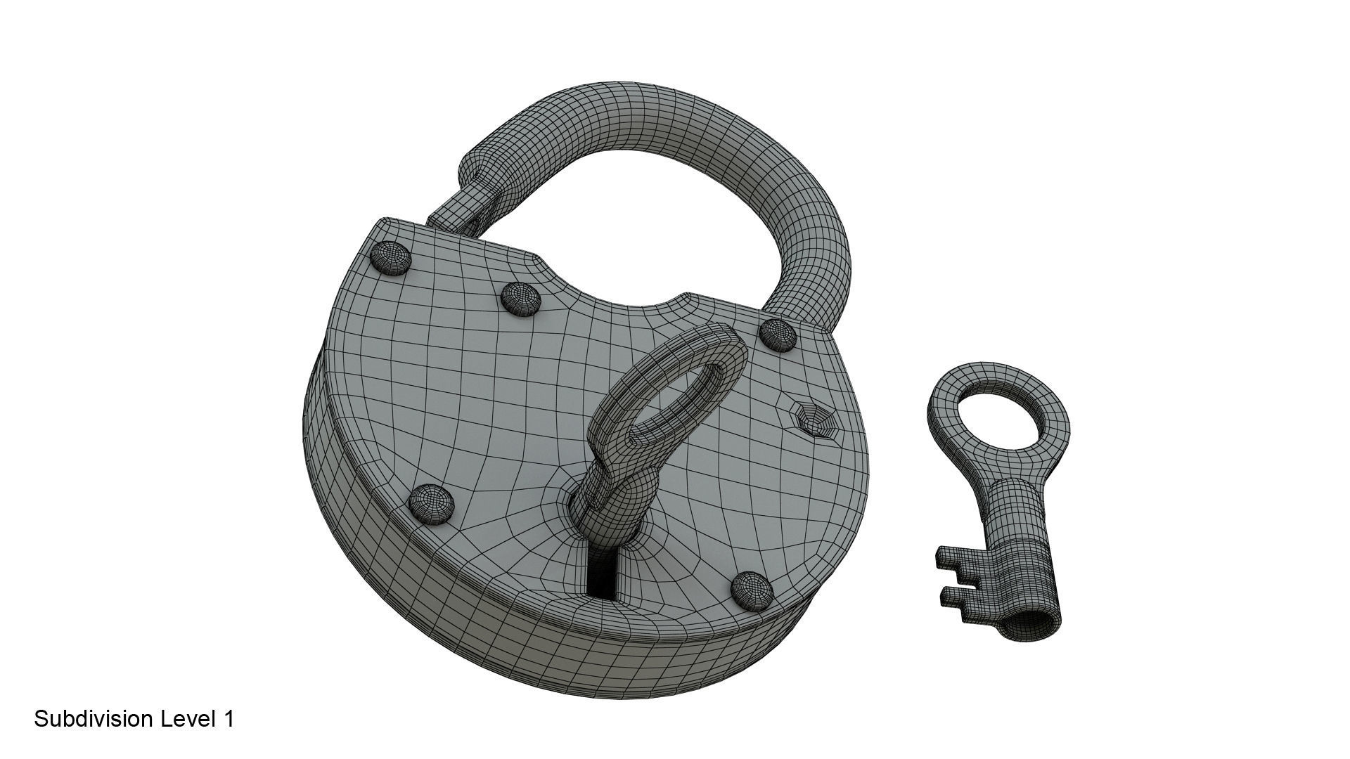 Padlock 3D model | CGTrader
