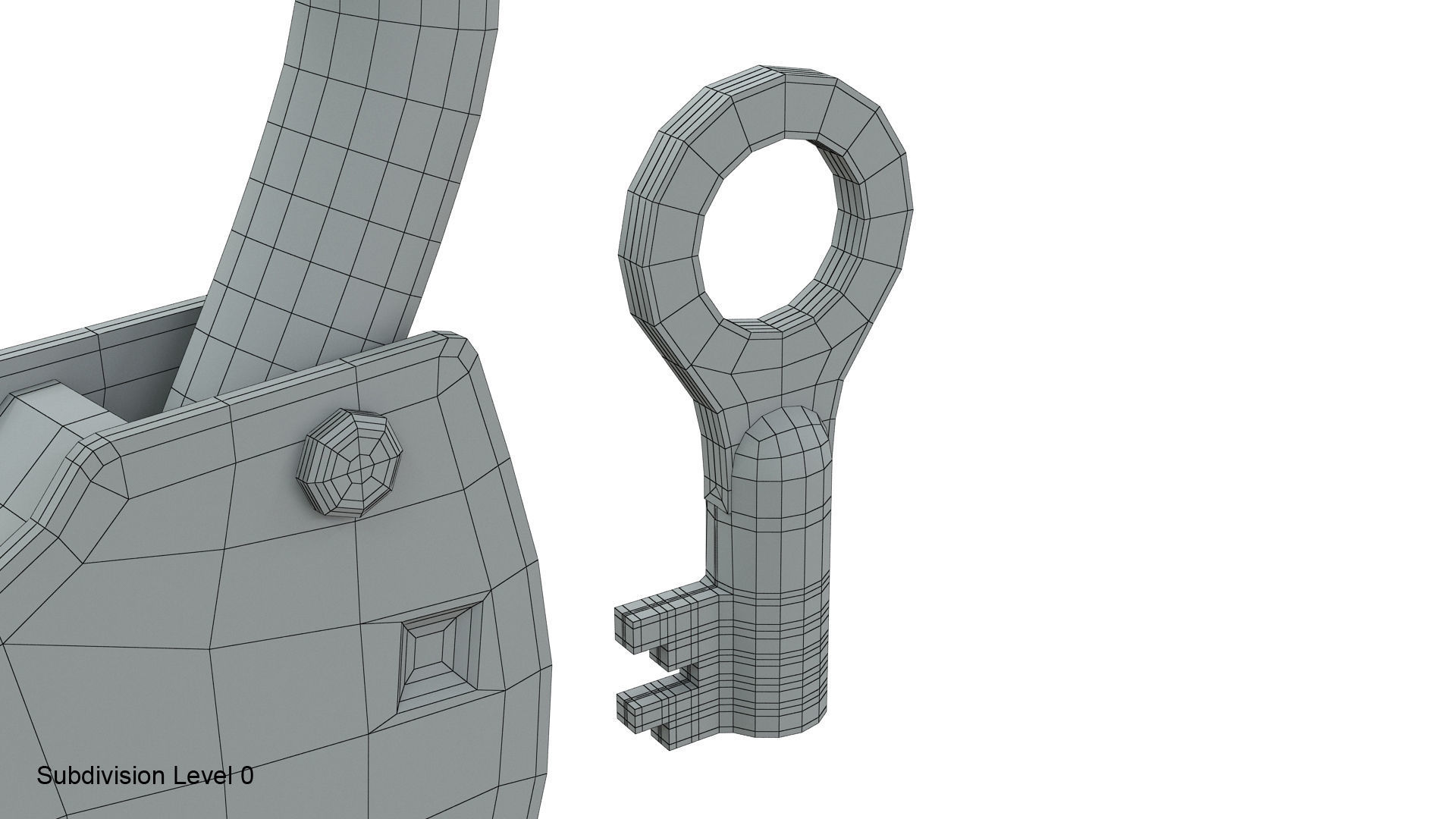 Padlock 3D model | CGTrader