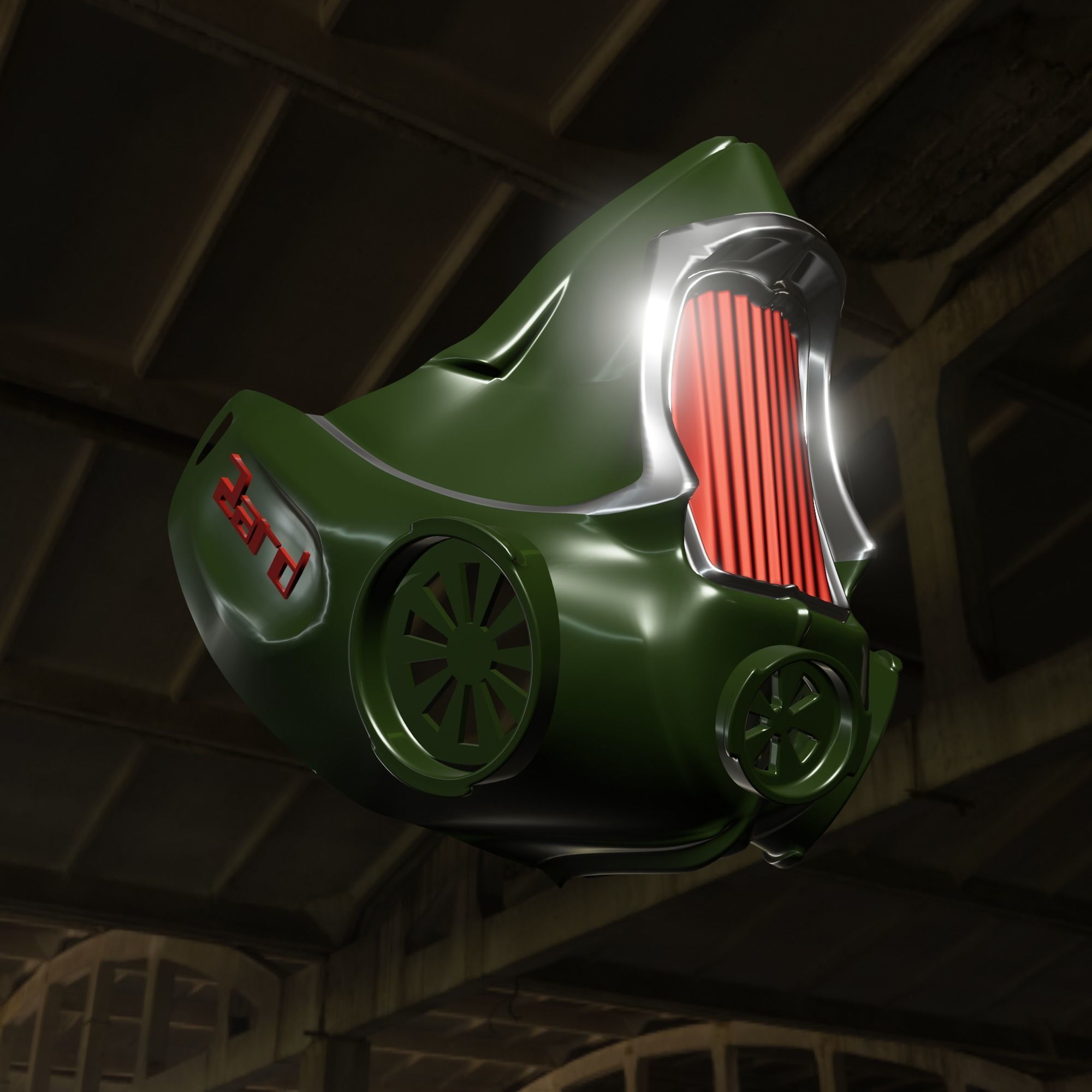 Mask 3D printing Covid -19 HOT-ROD STYLE 3D model 3D printable | CGTrader