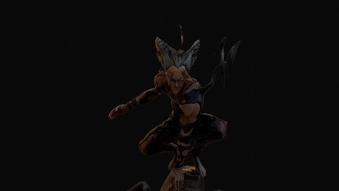 Garou from One Punch Man 3D model | CGTrader