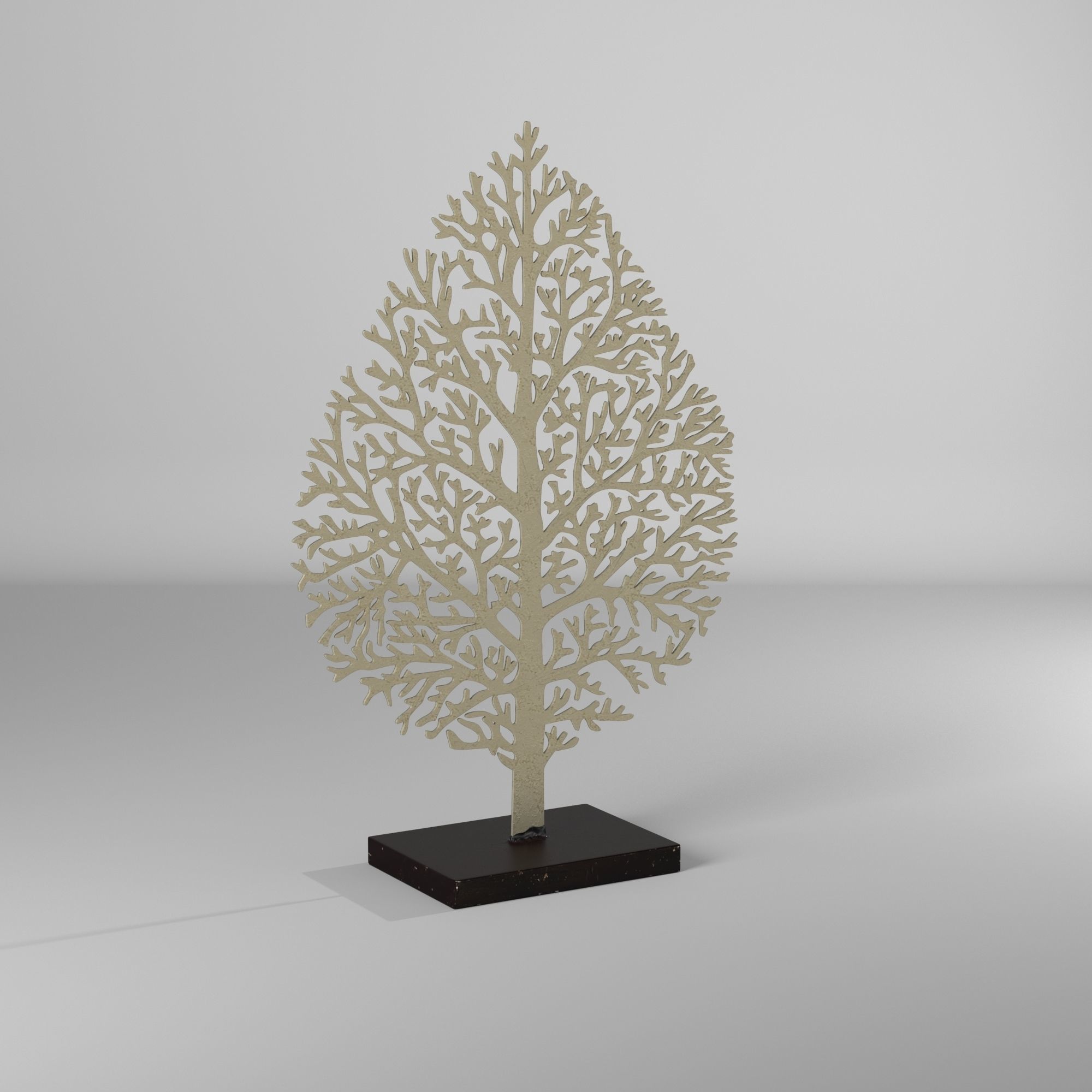 Denise Leaf Sculpture 3D model | CGTrader