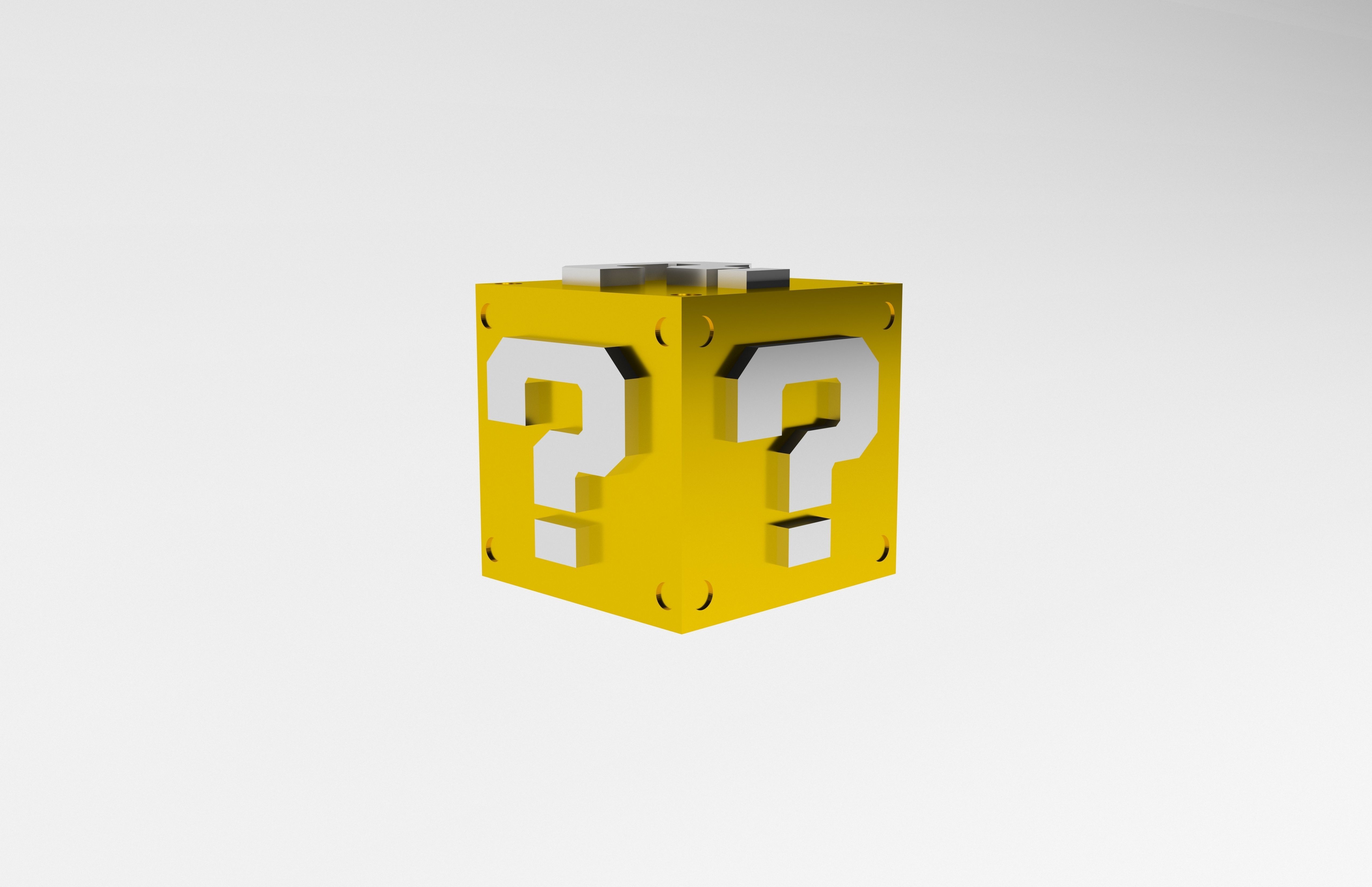 3D model Super Mario Question Box v1 006 VR / AR / low-poly | CGTrader