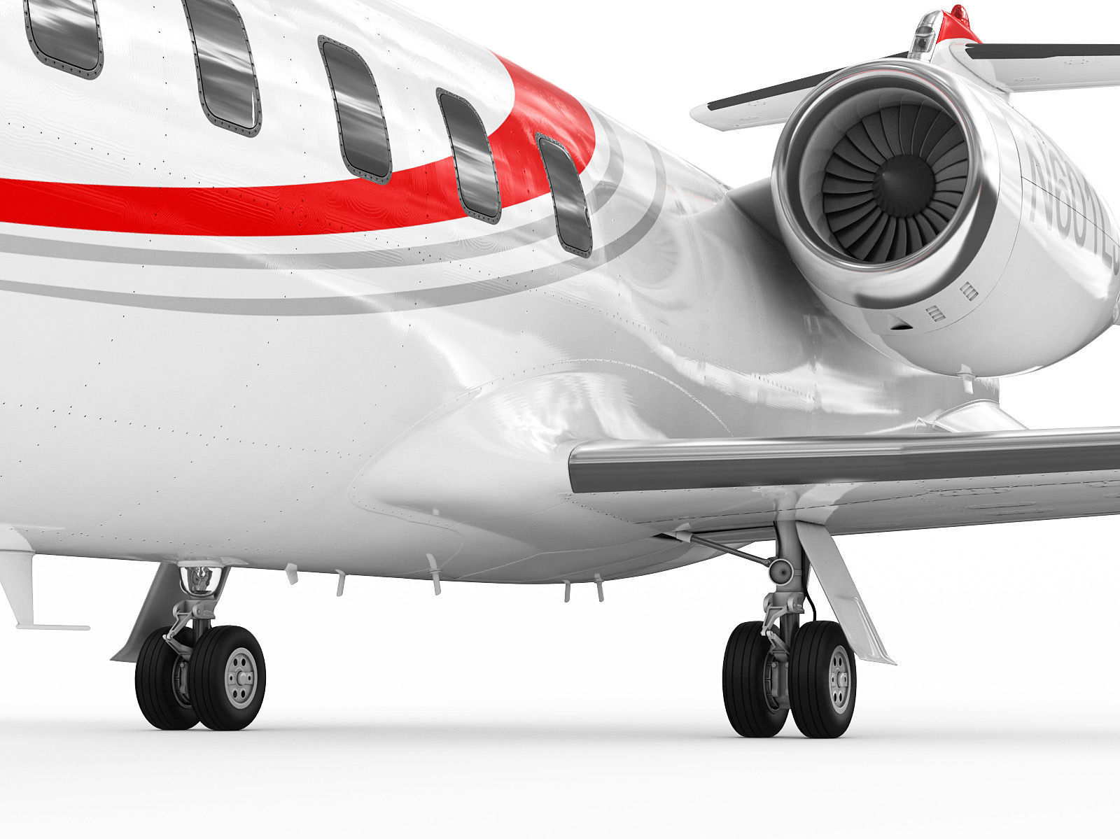 Bombardier Learjet 60 3D model | CGTrader