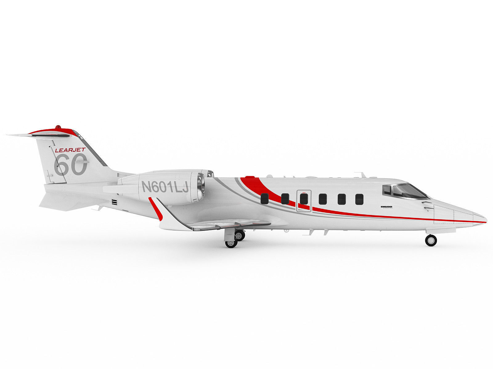 Bombardier Learjet 60 3D model | CGTrader