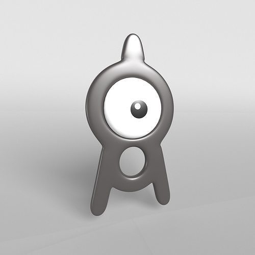 3D model Unown A toy with eye VR / AR / low-poly | CGTrader