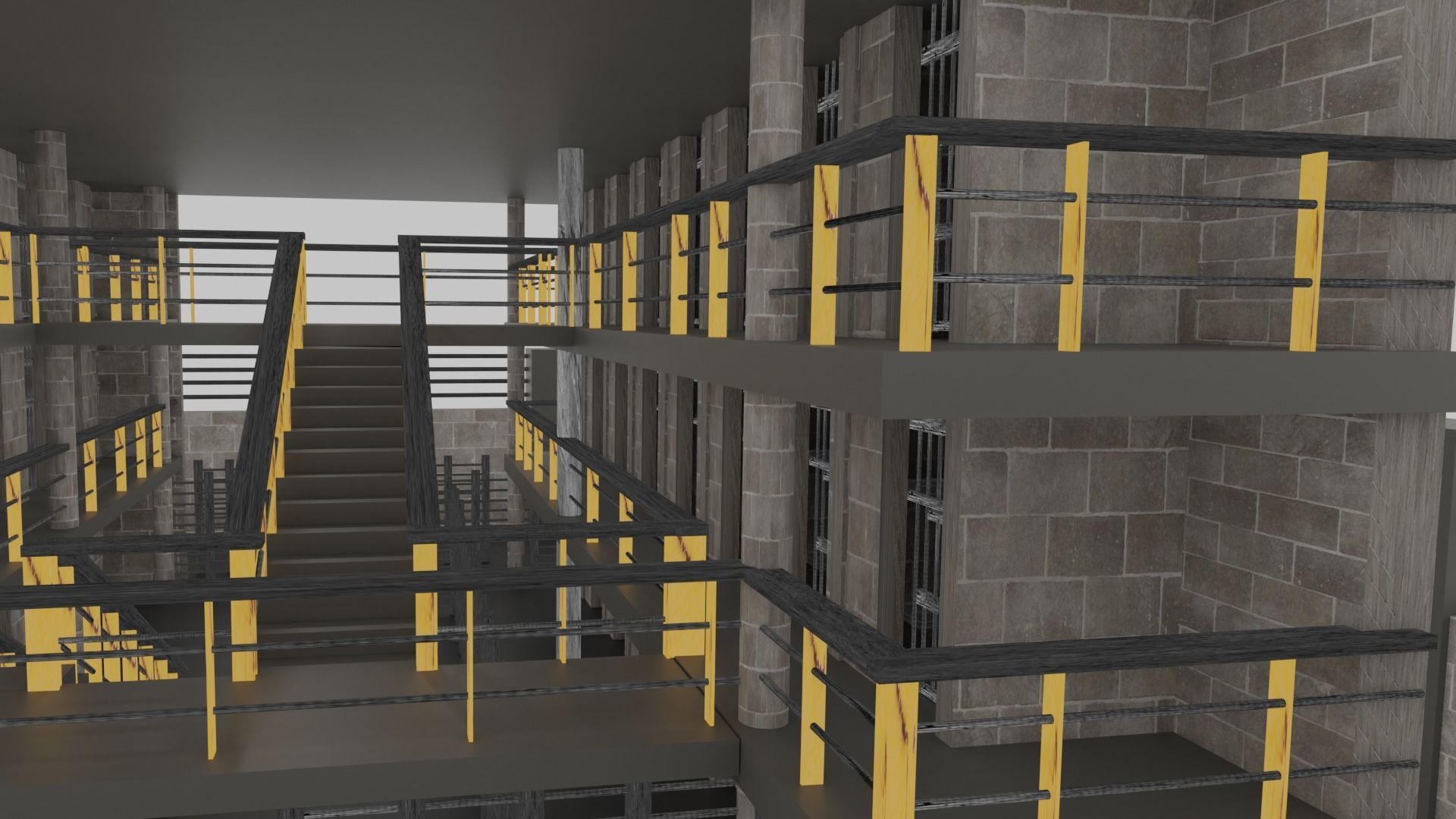 Prison 3D Model building 3D model | CGTrader