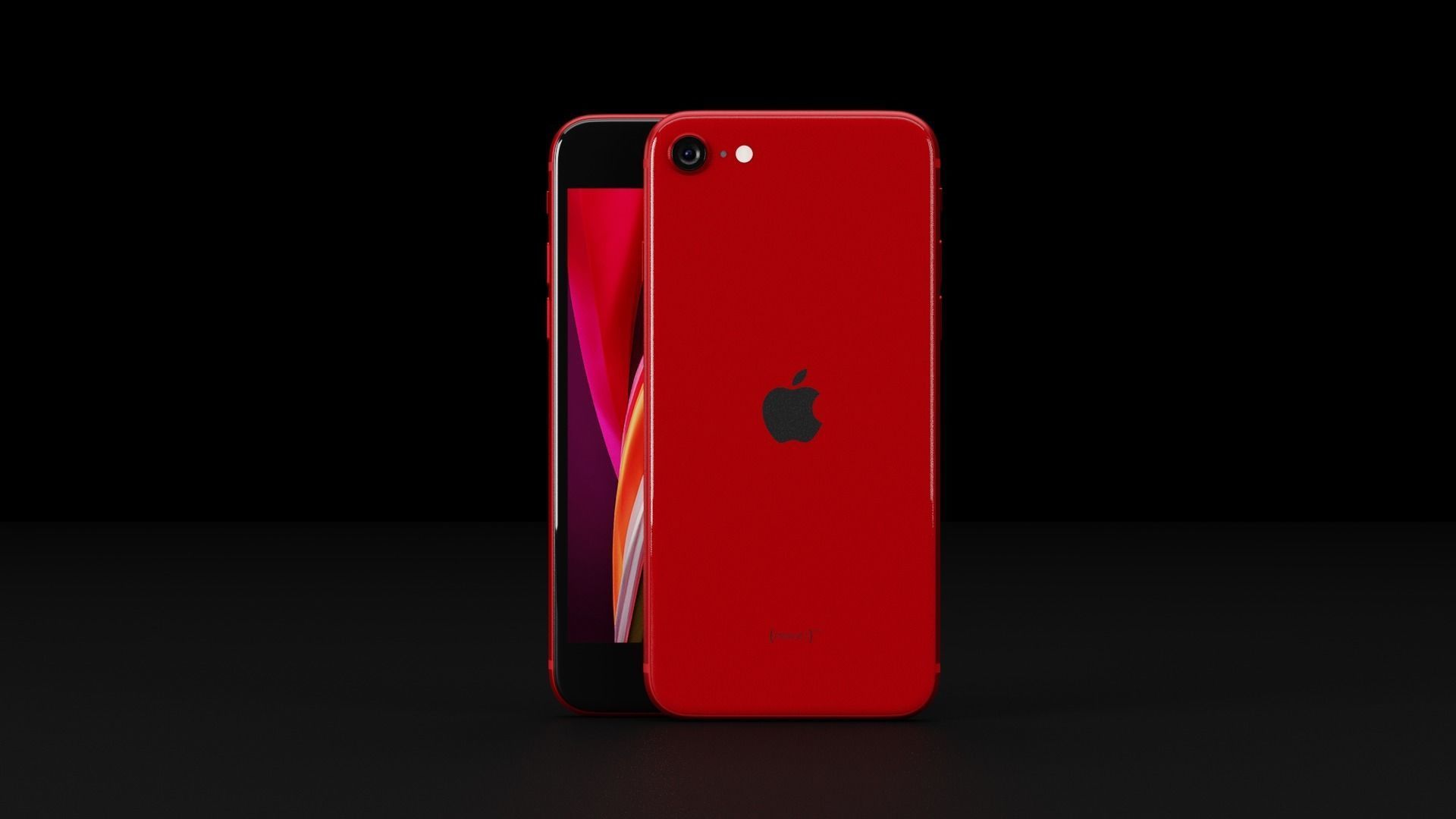 Apple iPhone SE 2020 In All Official Colors and Dimensions 3D model ...