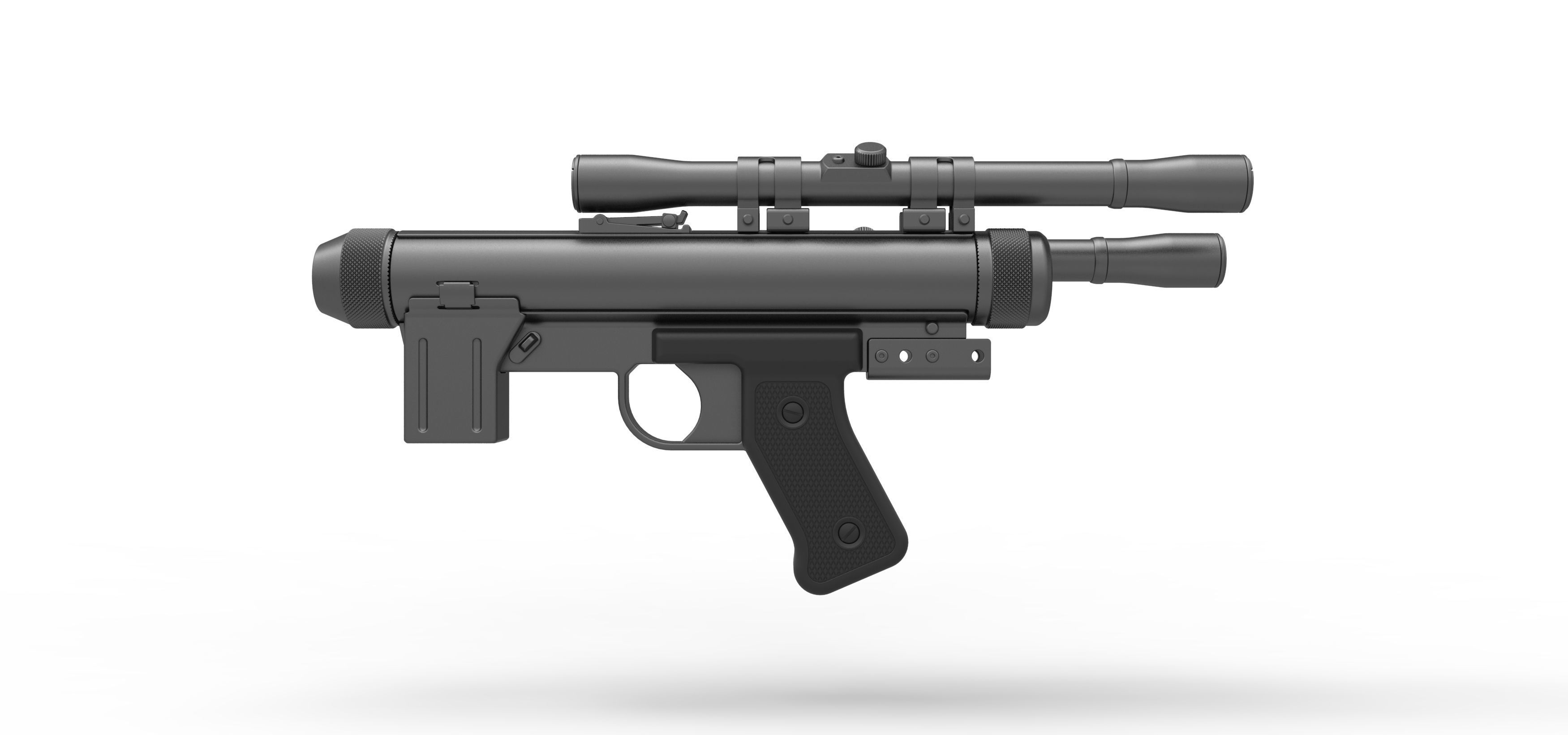 Blaster pistol SE-14C from the movie Star Wars A New Hope 3D model ...