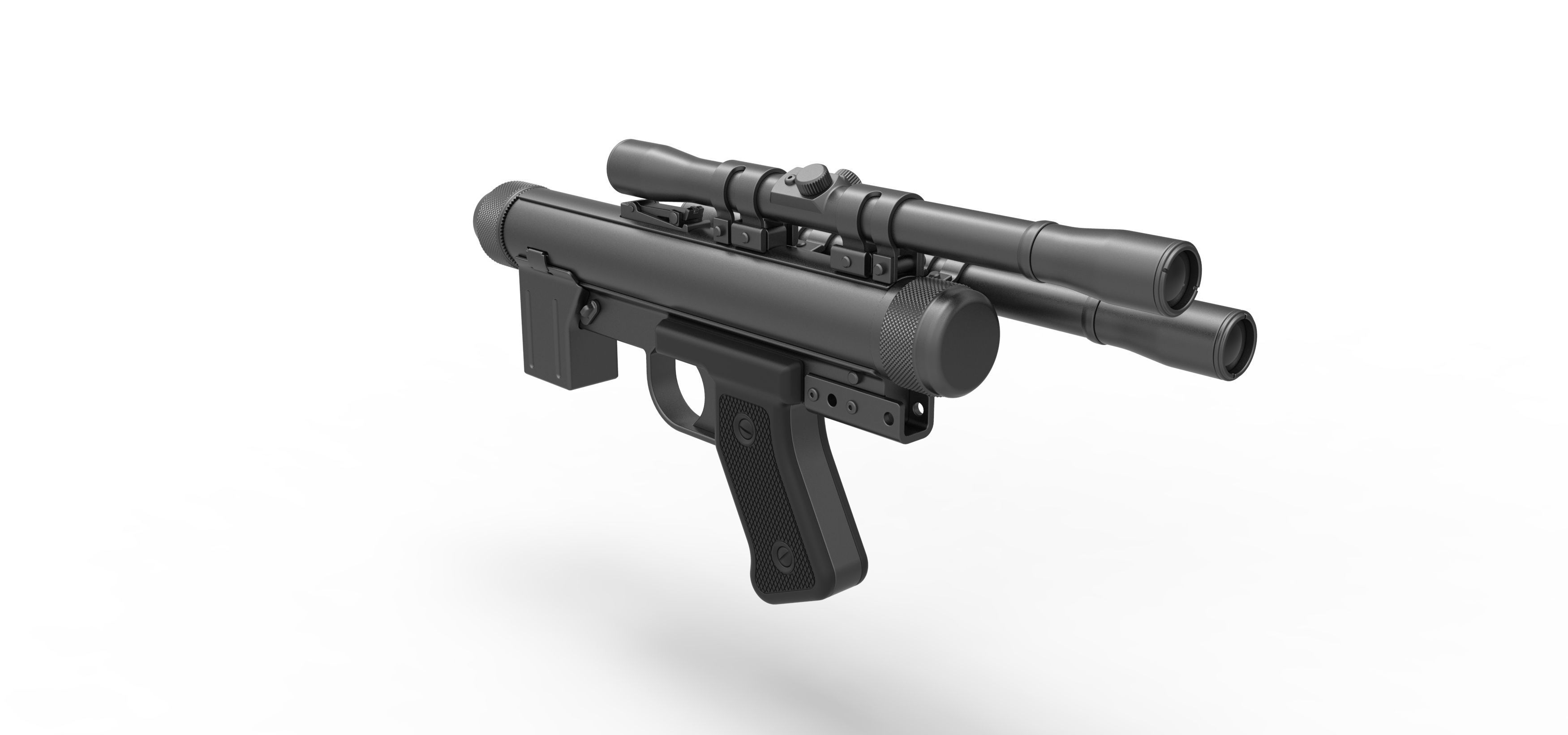 Blaster pistol SE-14C from the movie Star Wars A New Hope 3D model ...