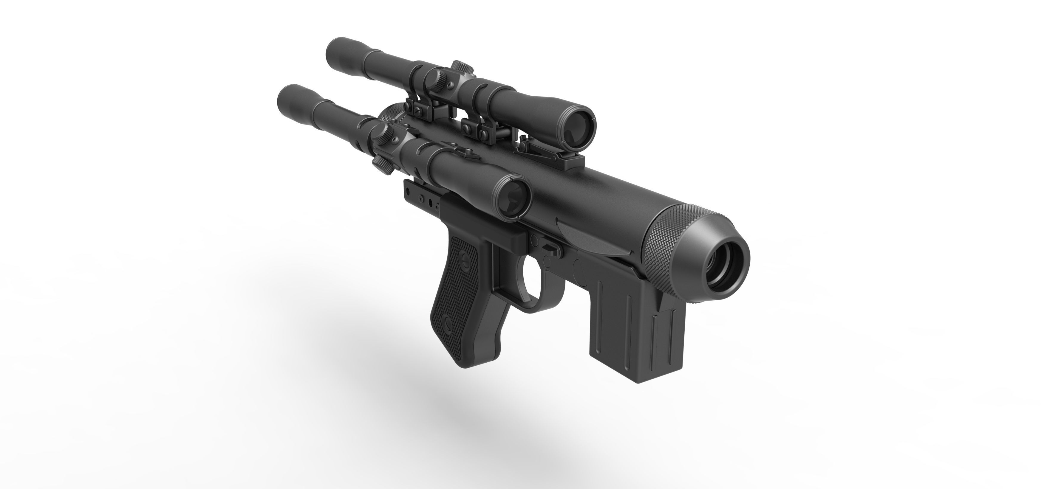 Blaster pistol SE-14C from the movie Star Wars A New Hope 3D model ...