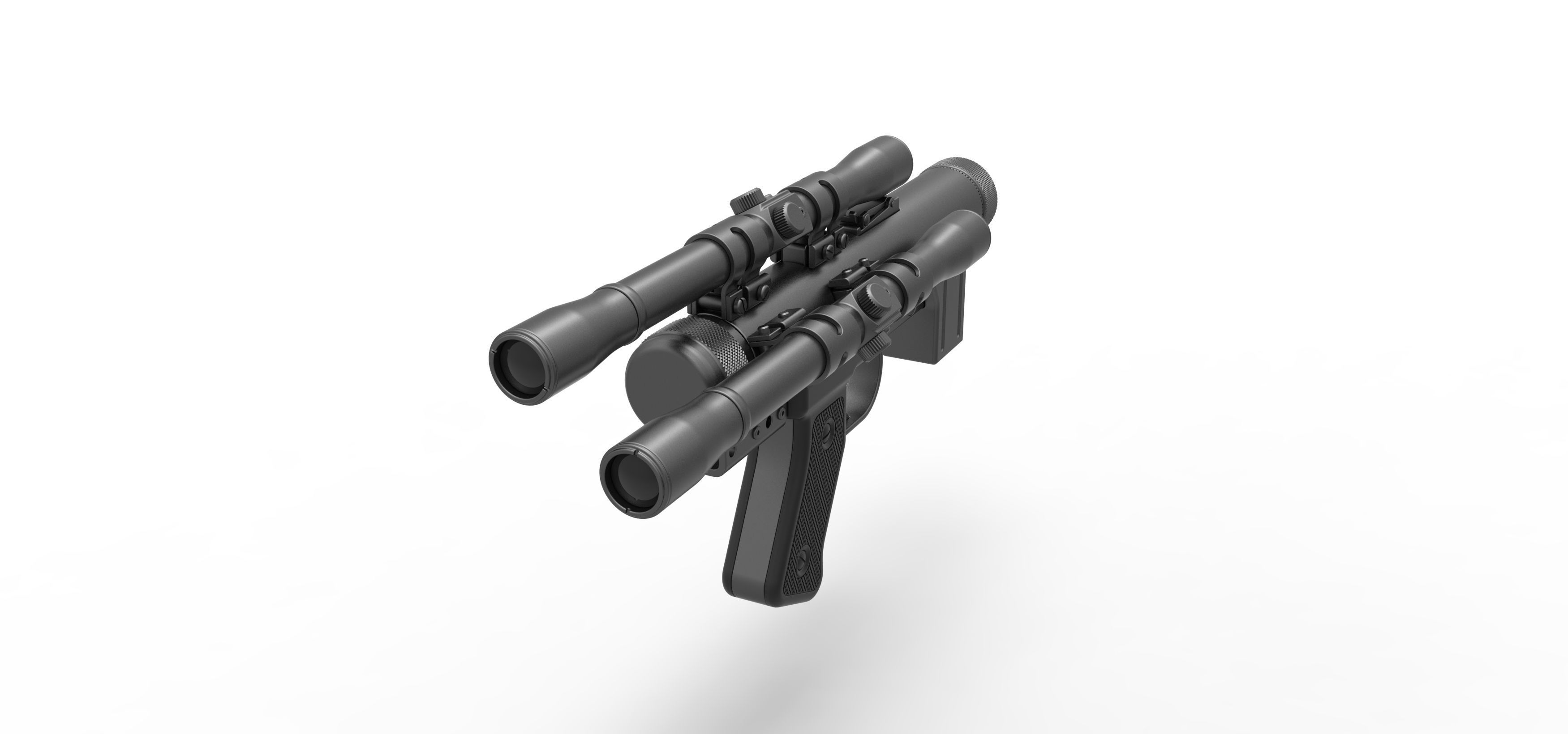 Blaster pistol SE-14C from the movie Star Wars A New Hope 3D model ...