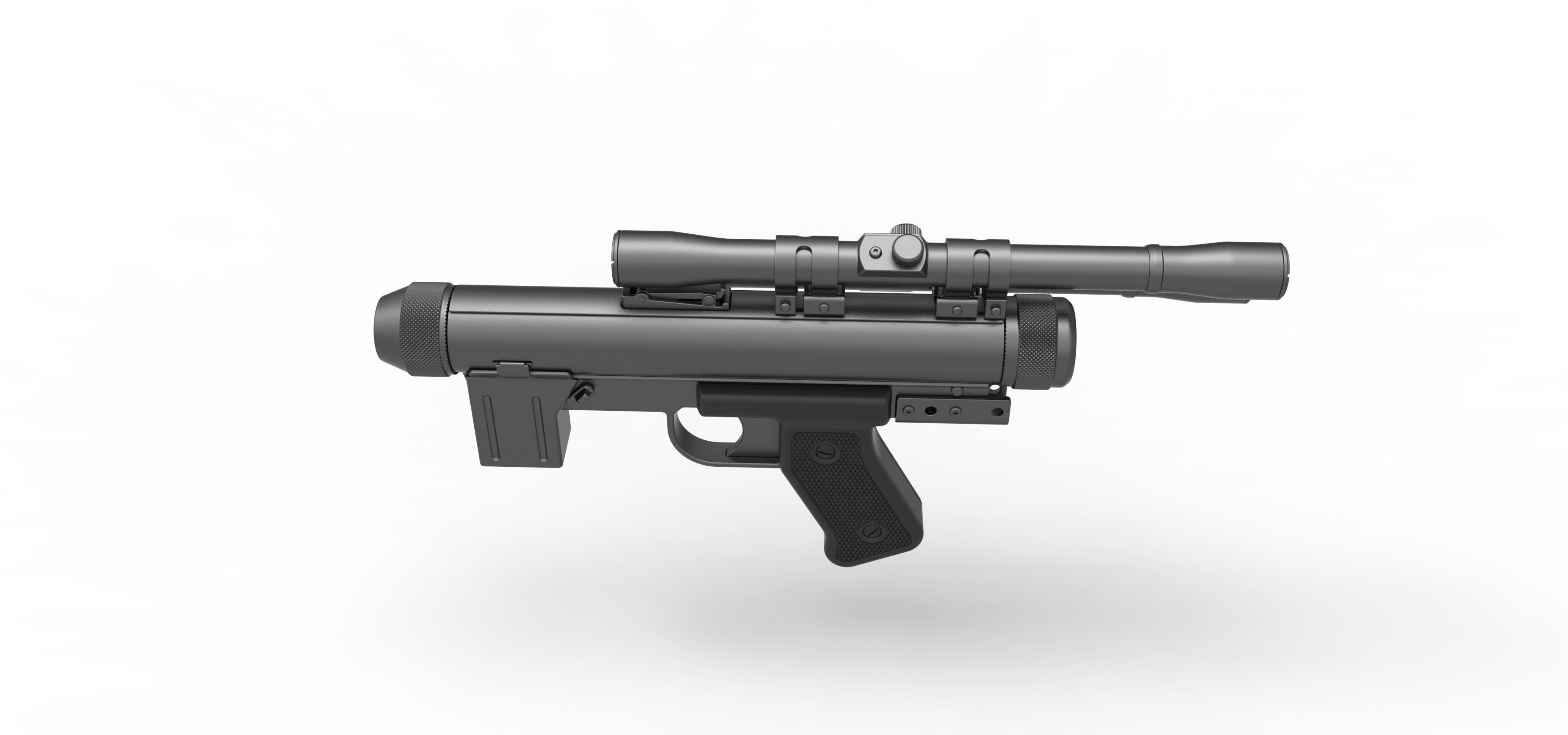 Blaster pistol SE-14C from the movie Star Wars A New Hope 3D model ...