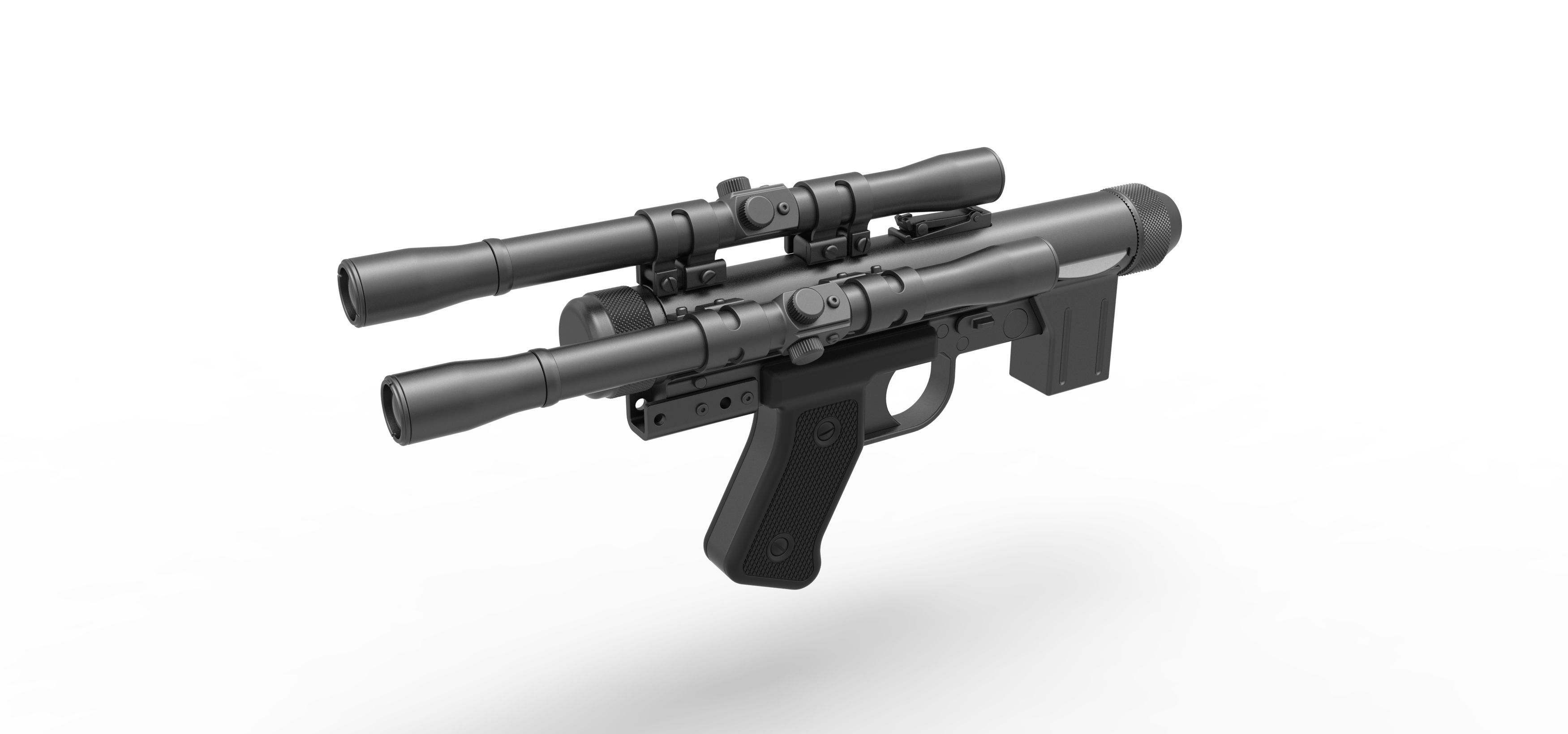 Blaster pistol SE-14C from the movie Star Wars A New Hope 3D model ...