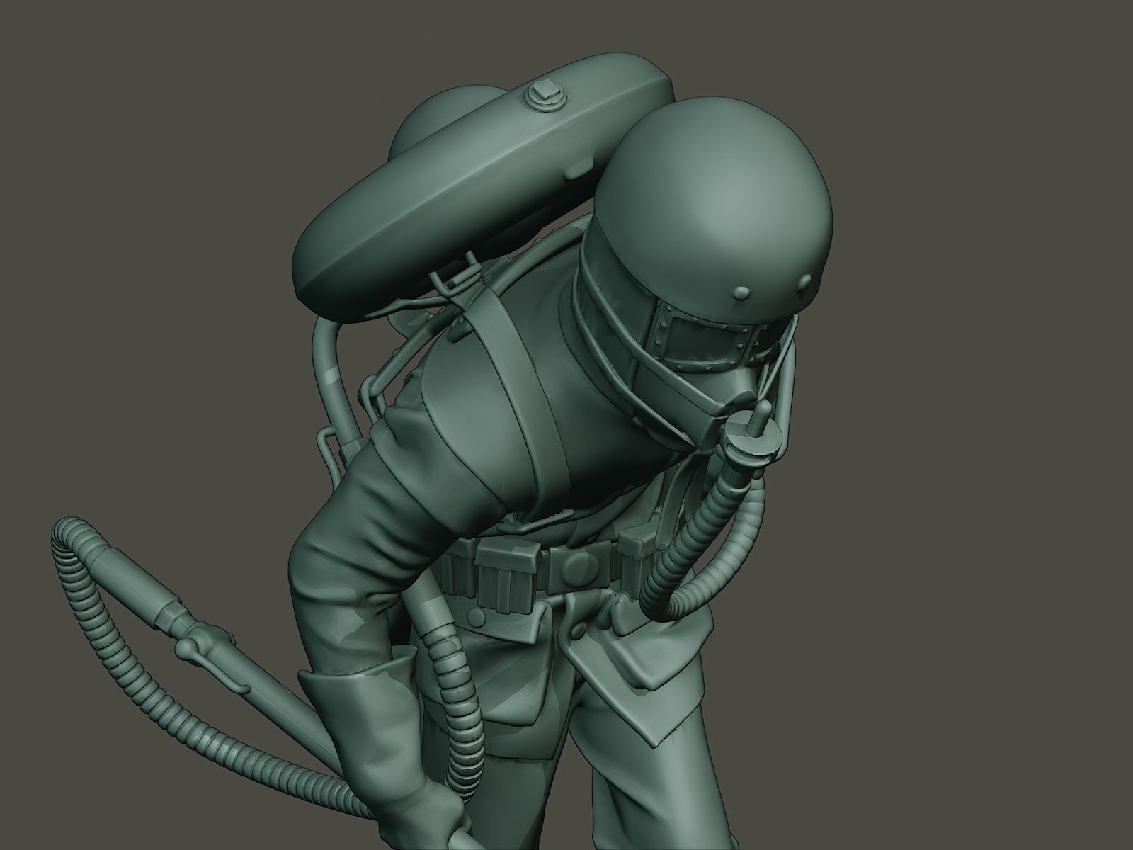 German soldier ww1 run G5 3D model 3D printable | CGTrader