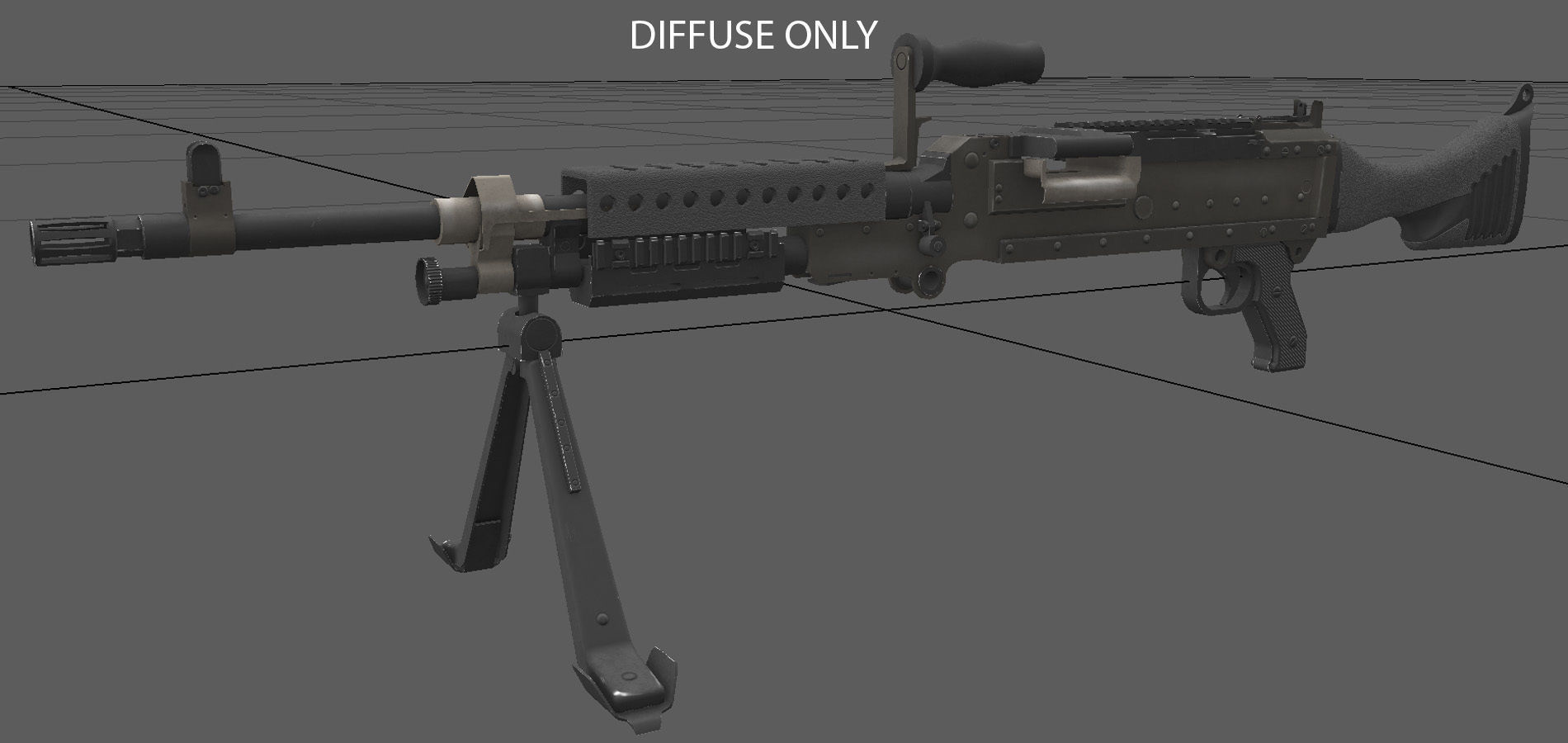 3D model M240 machine gun VR / AR / low-poly | CGTrader