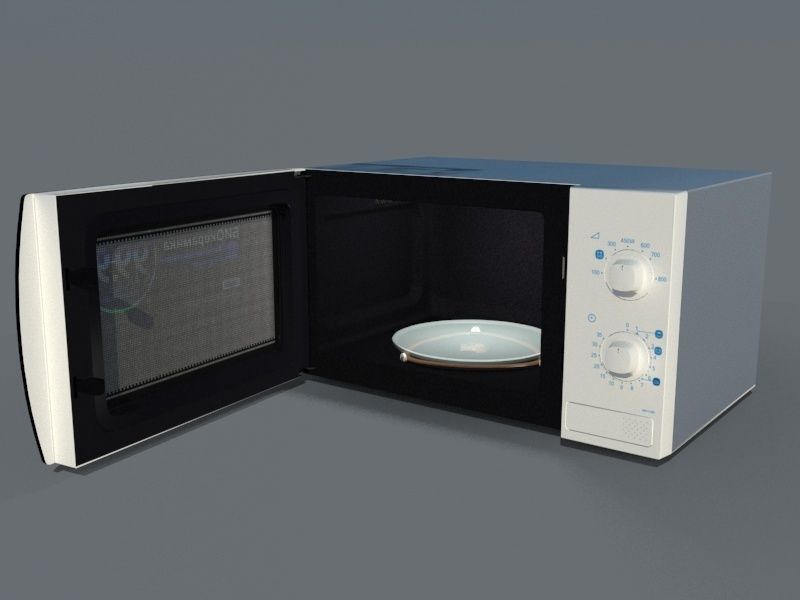 3D model 3D Microwave Oven Samsung VR / AR / low-poly | CGTrader
