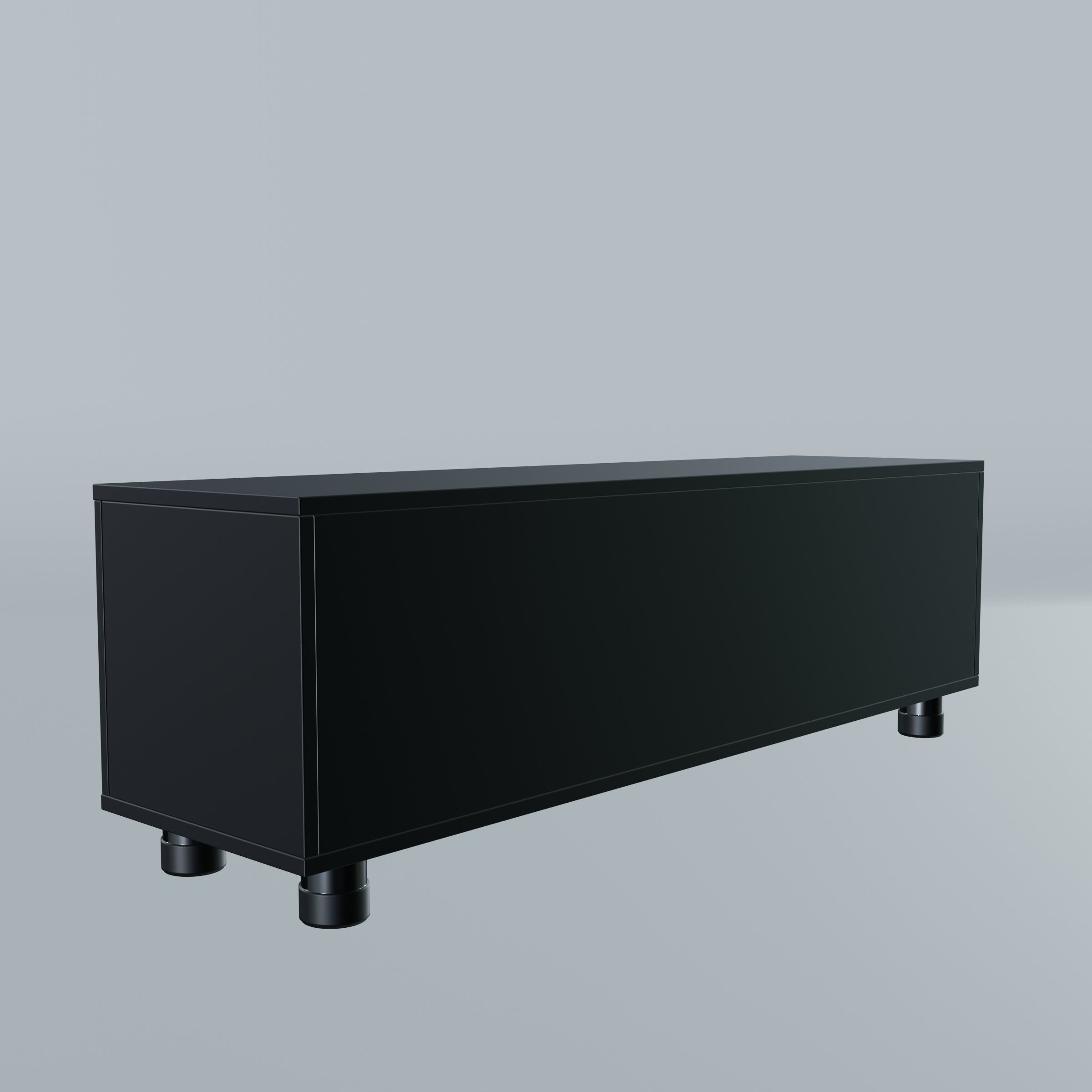 3D model Modern Media Entertainment Console TV stand VR / AR / low-poly ...