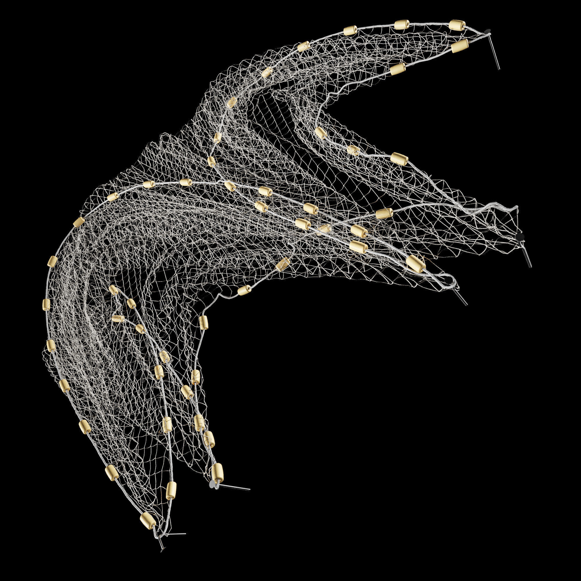 Fishnet fish net 3D model | CGTrader