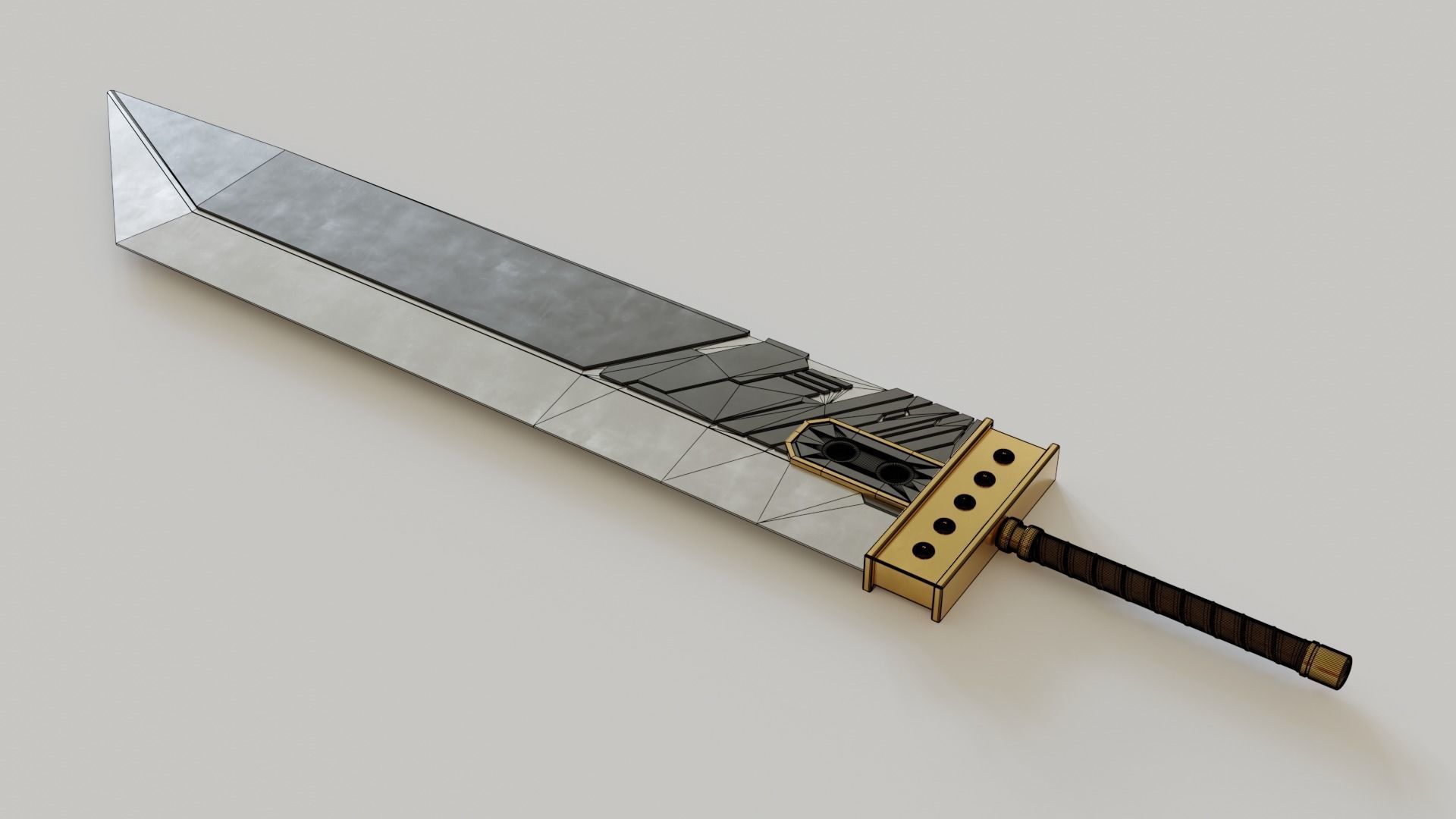 Final Fantasy Buster Sword 3D model | CGTrader