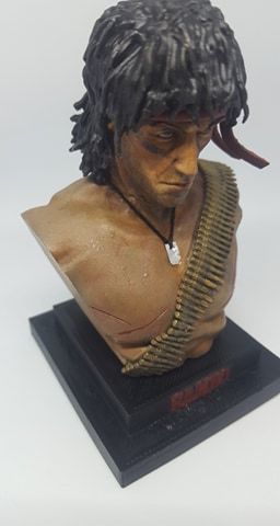 Rambo Bust 3D model 3D printable | CGTrader