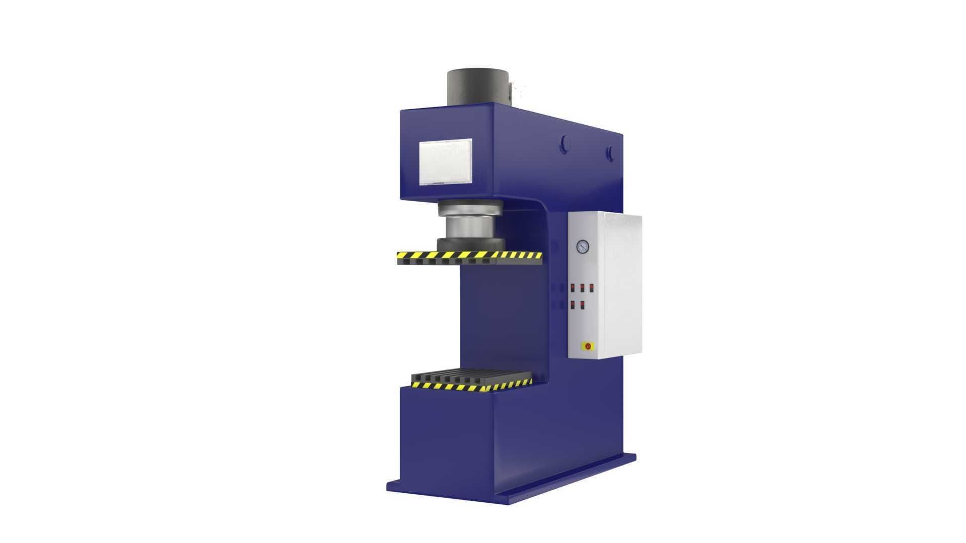 hydraulic press 3D model | CGTrader