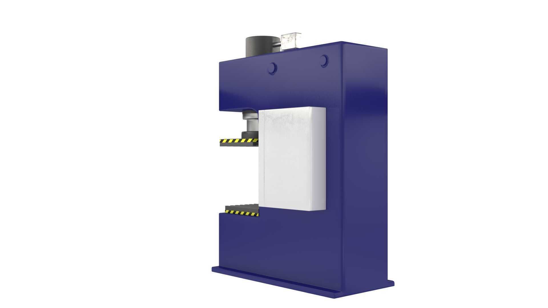 hydraulic press 3D model | CGTrader