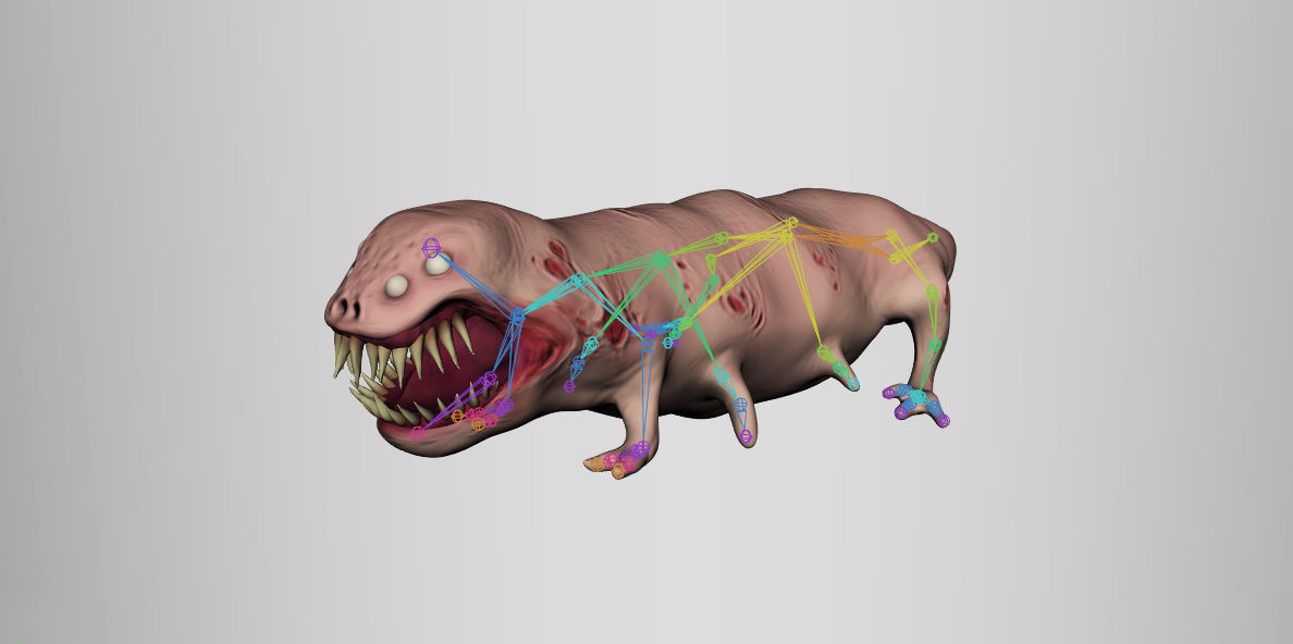 3D model Worgo cartoon monster VR / AR / low-poly | CGTrader