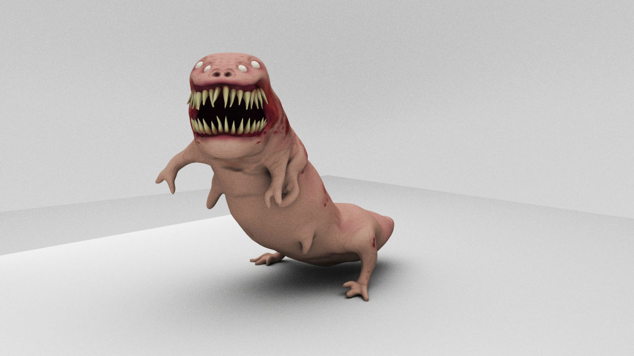 3D model Worgo cartoon monster VR / AR / low-poly | CGTrader