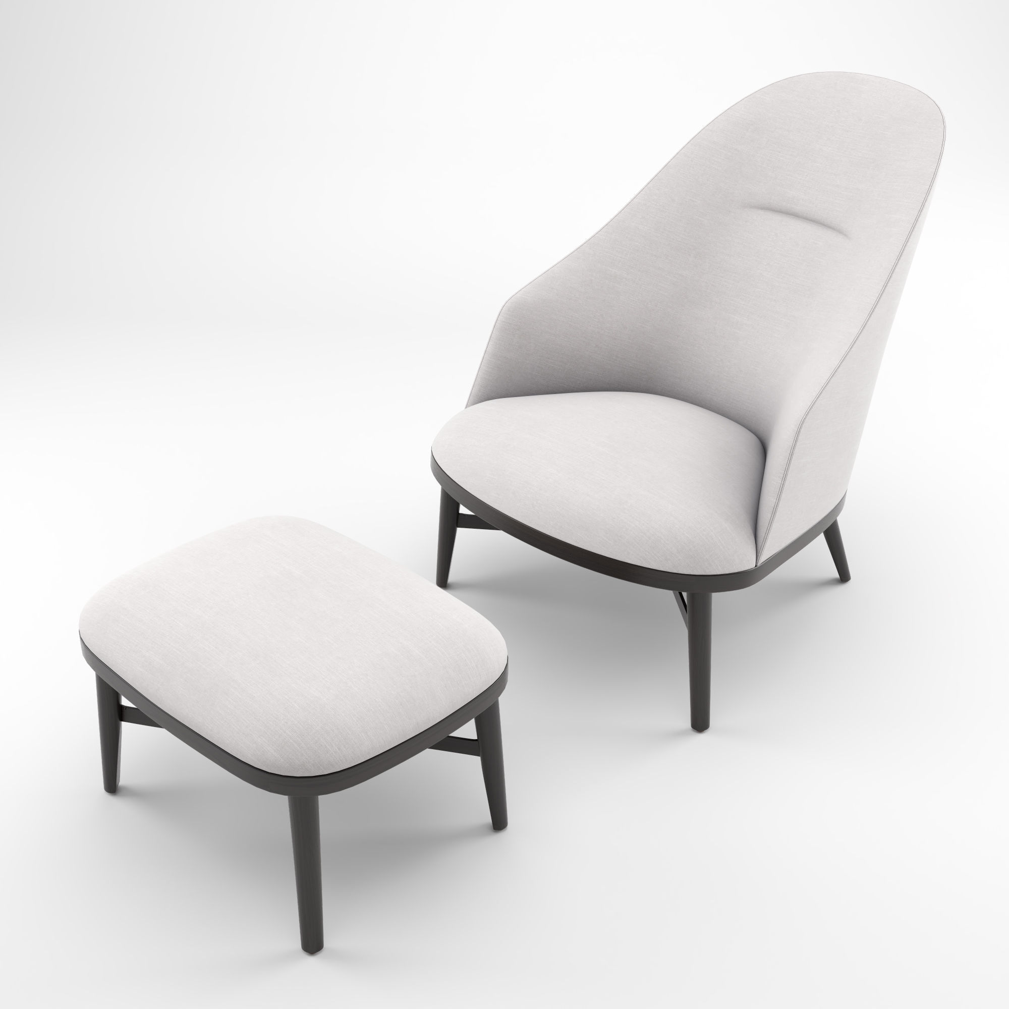 Stellar Works - Bund Lounge Chair 3D model | CGTrader