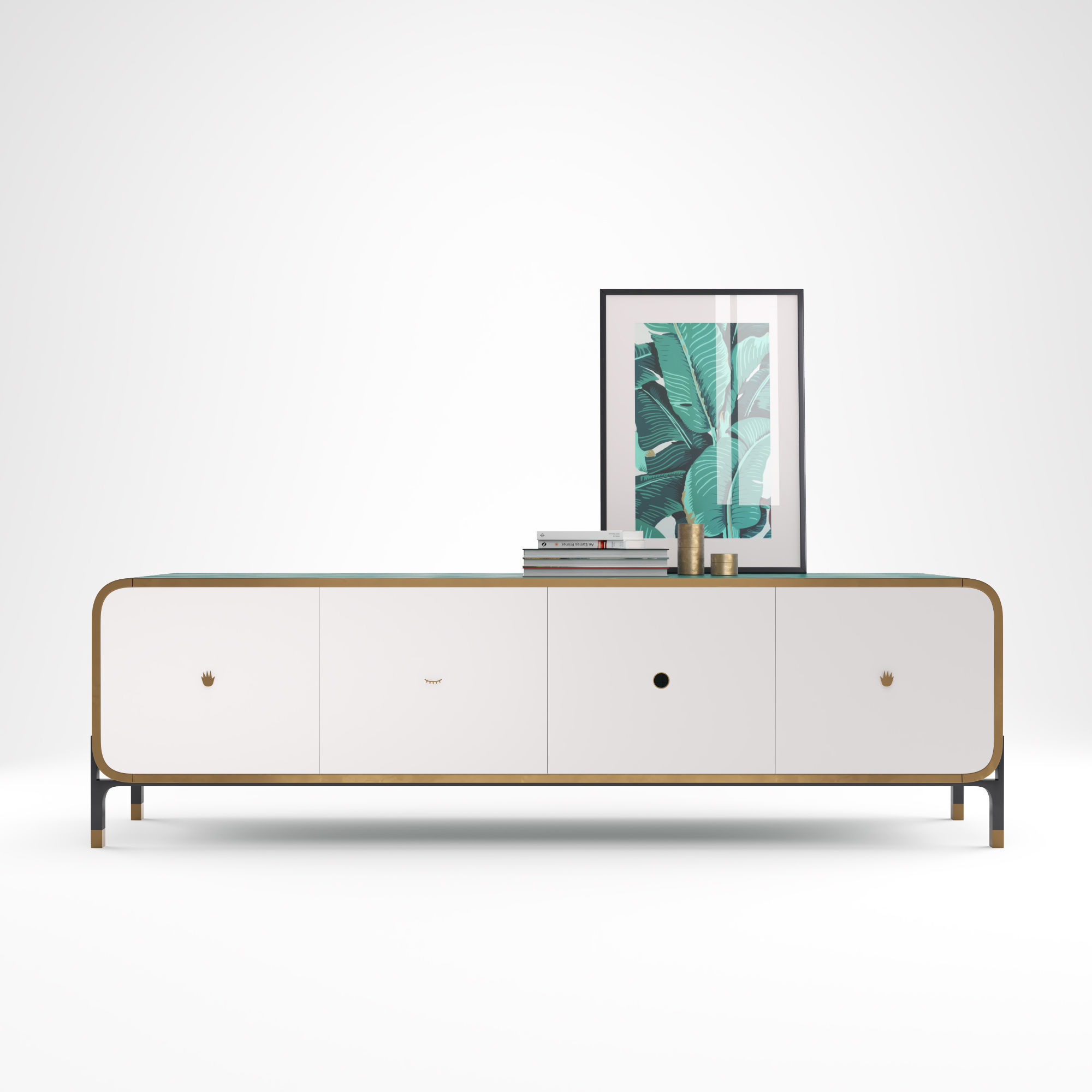 Stellar Works - Blink Large Cabinet 3D model | CGTrader