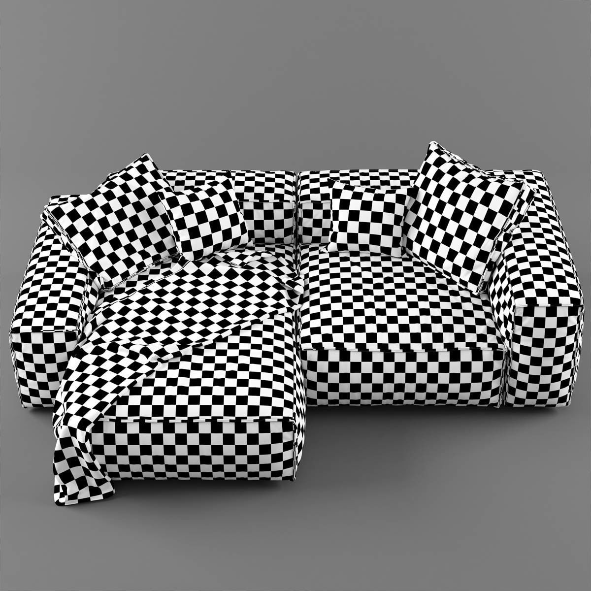 Modern Modular Corner Sofa 01 3D model | CGTrader