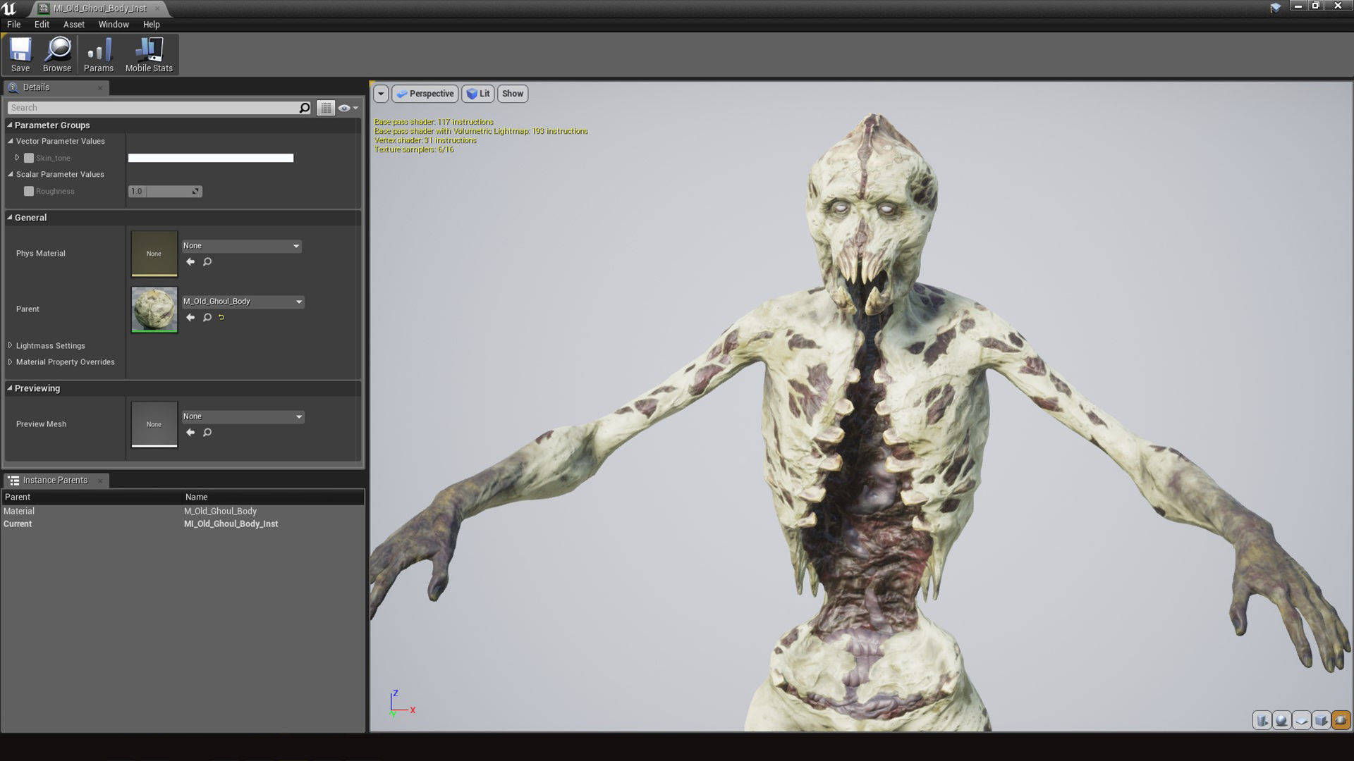 3D model Old Ghoul VR / AR / low-poly rigged | CGTrader