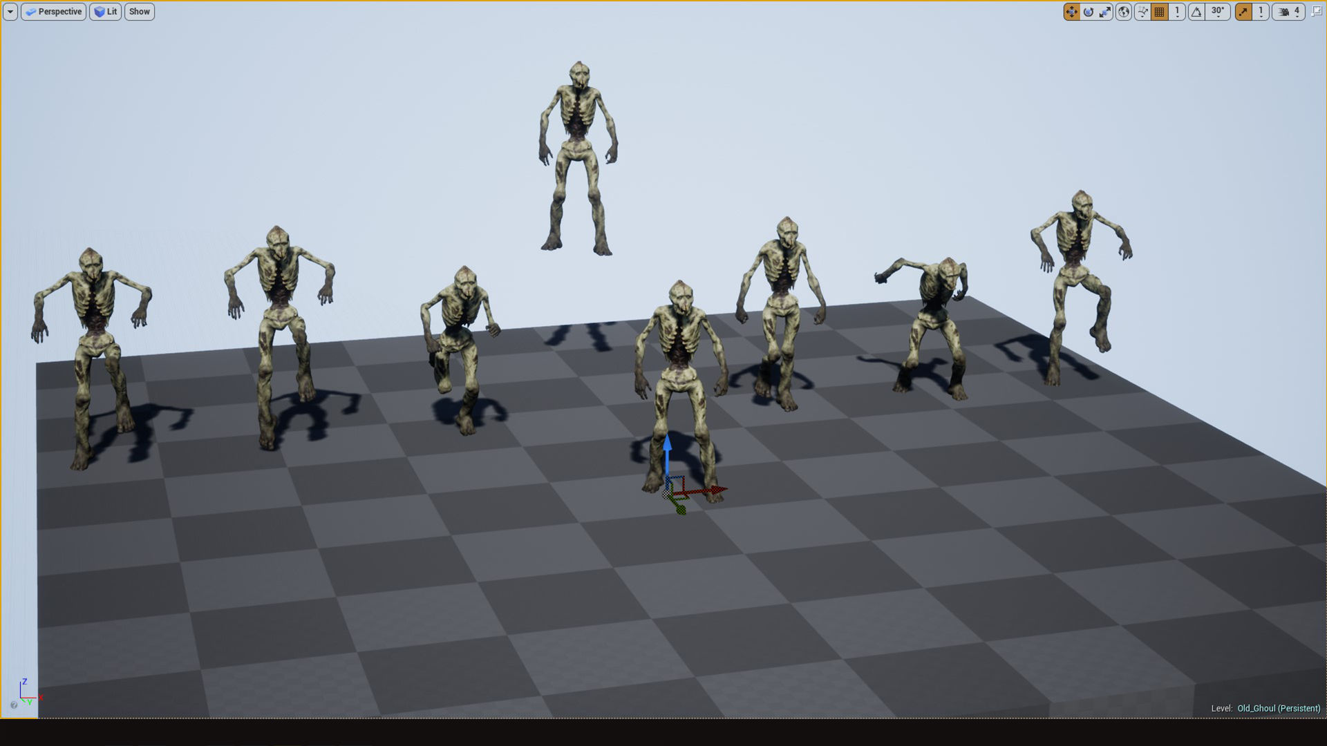 3D model Old Ghoul VR / AR / low-poly rigged | CGTrader