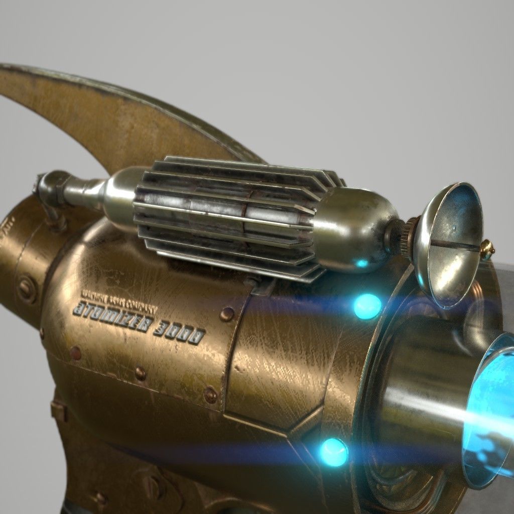 3D model Retro Style Ray Gun VR / AR / low-poly | CGTrader