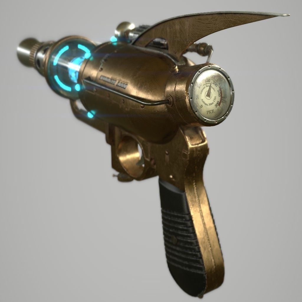 3D model Retro Style Ray Gun VR / AR / low-poly | CGTrader