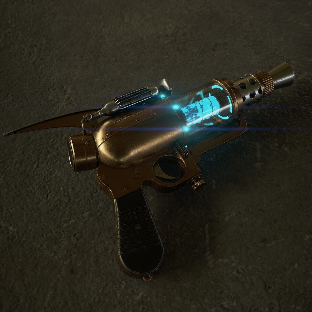 3D model Retro Style Ray Gun VR / AR / low-poly | CGTrader