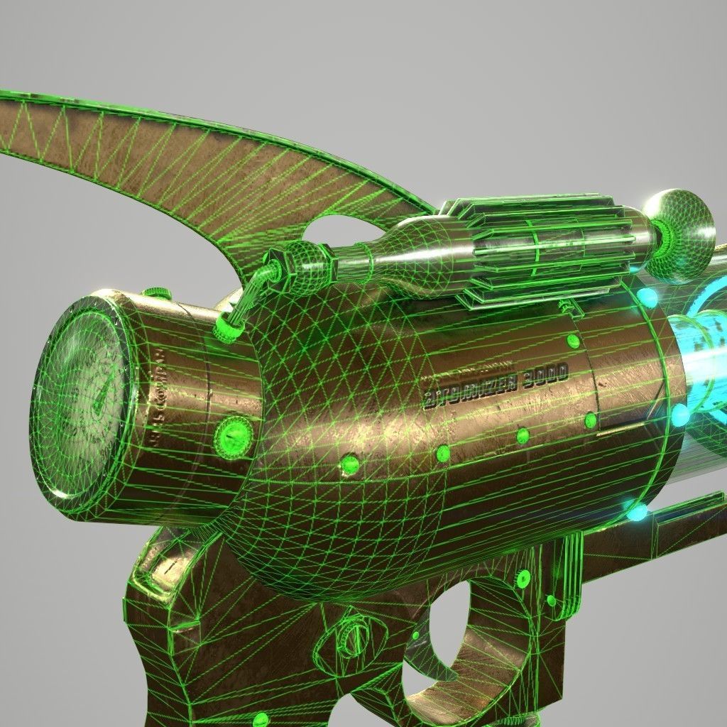 3D model Retro Style Ray Gun VR / AR / low-poly | CGTrader