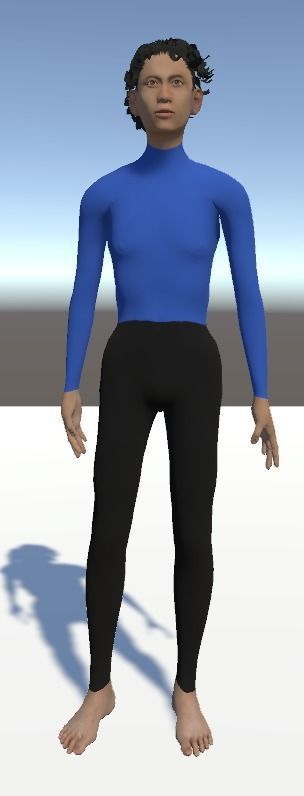 Unity Humanoid Model Male 002 free 3D model rigged | CGTrader