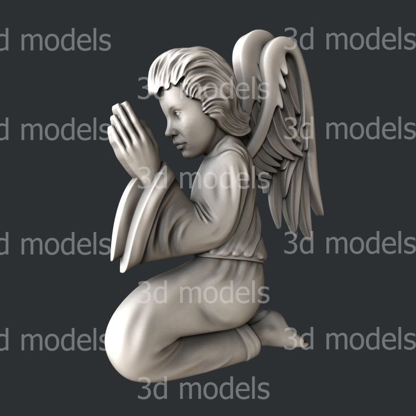 3d models for cnc router or 3d printer Angel 3D model | CGTrader