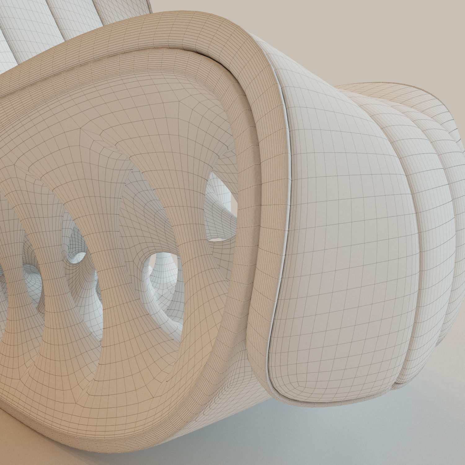 Rocking chair Caterpillar 3D model | CGTrader