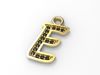 Alphabets Big E Letter Pendant 3D model 3D printable | CGTrader