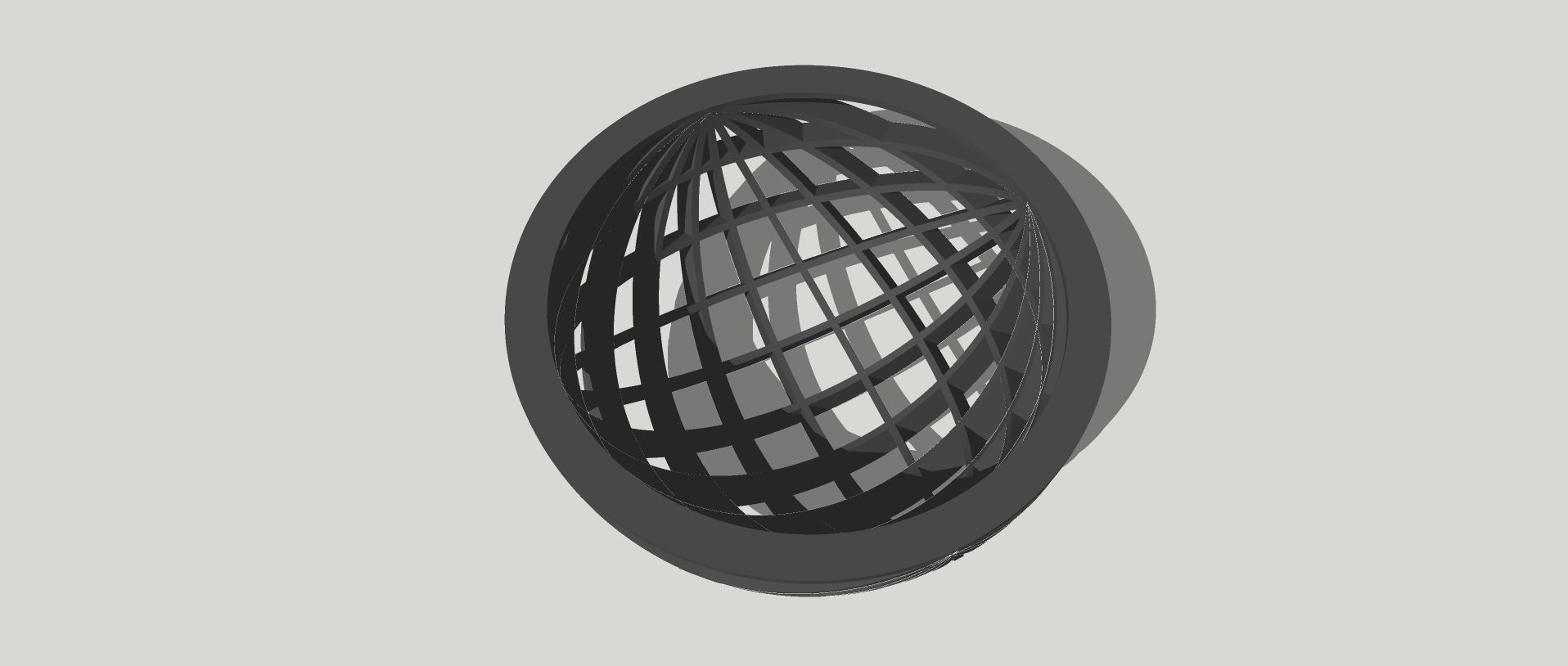 Demi sphere ajouree 3D model | CGTrader