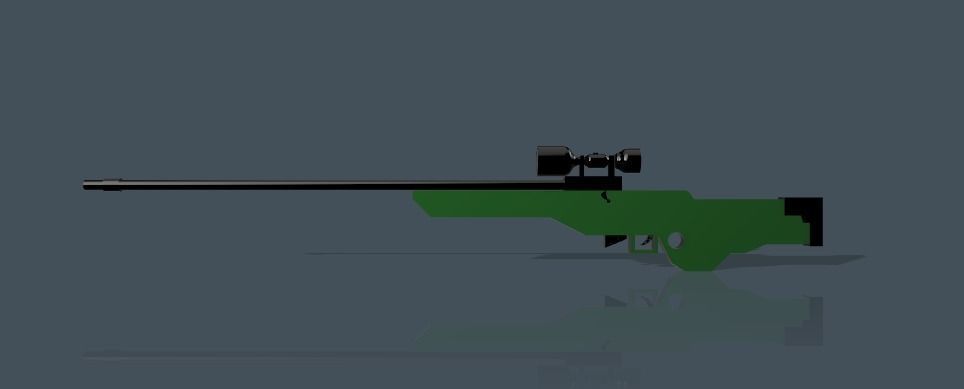 AWP sniper rifle 3D model | CGTrader