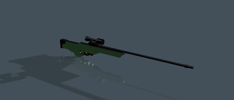 AWP sniper rifle 3D model | CGTrader