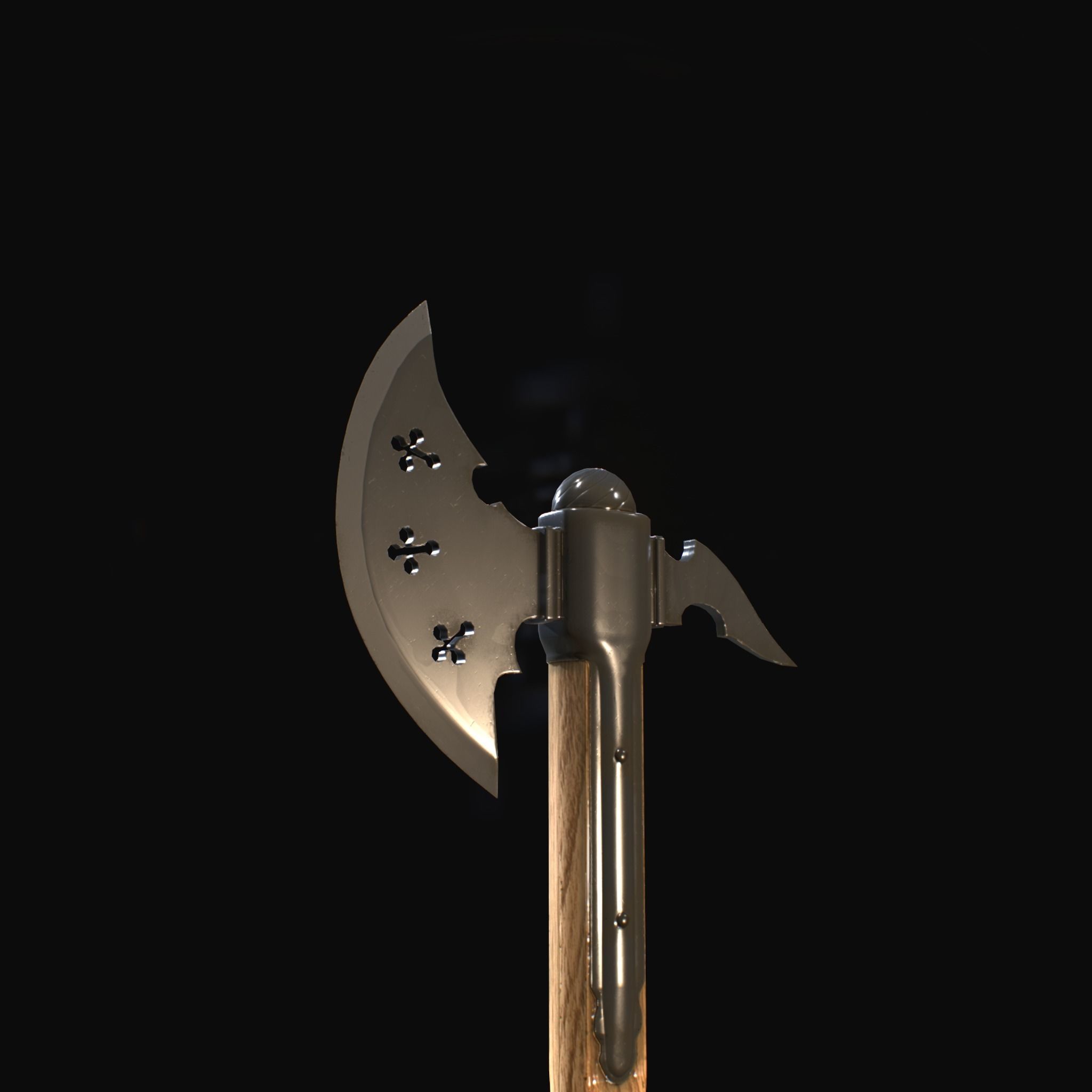 3D model Knight axe VR / AR / low-poly | CGTrader