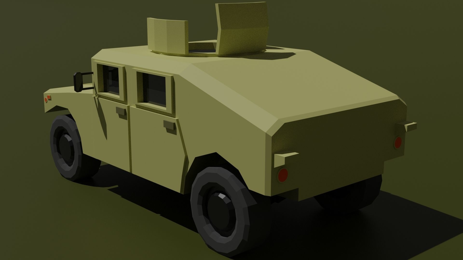 3D model HUMVEE military vehicle VR / AR / low-poly | CGTrader