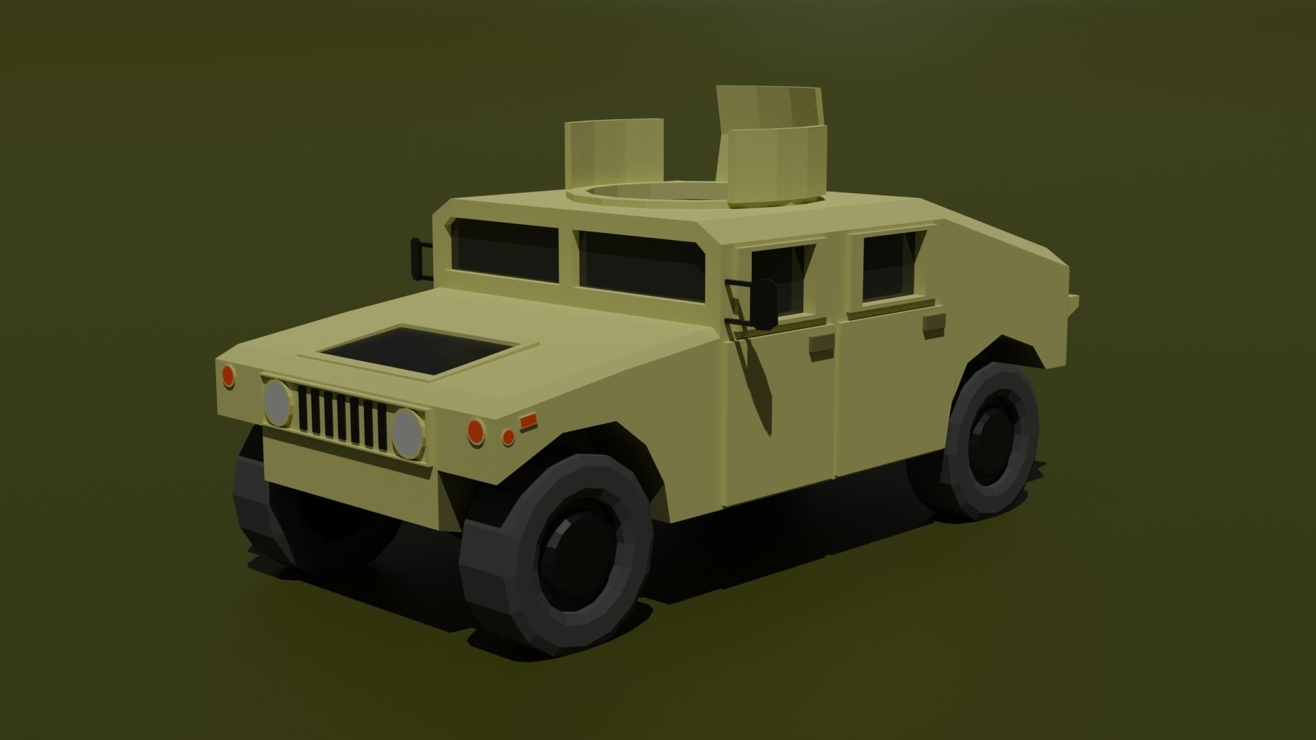 3D model HUMVEE military vehicle VR / AR / low-poly | CGTrader