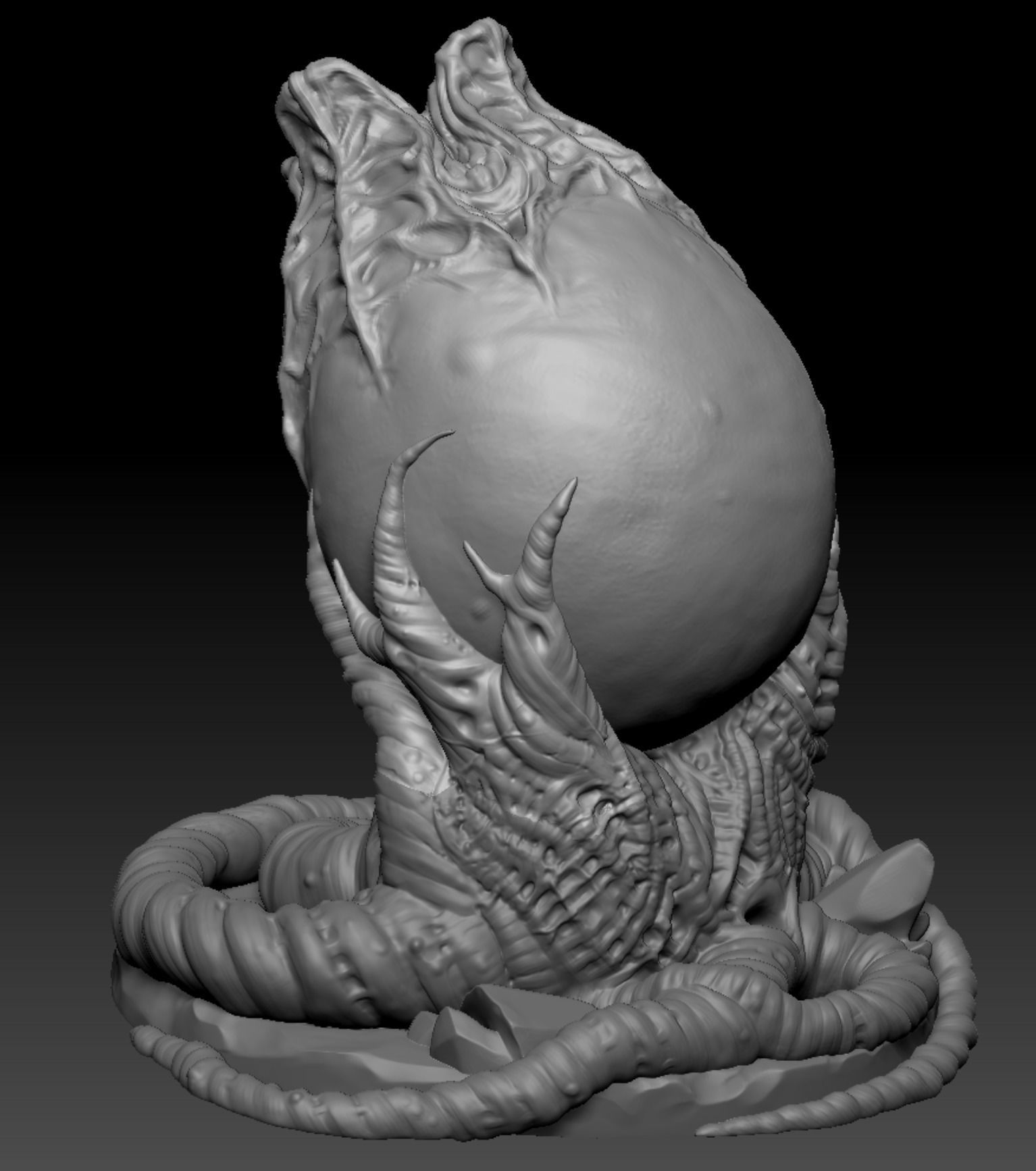 Alien Egg artists pen holder 3D model 3D printable | CGTrader